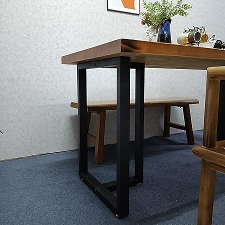 Amazon.com: YCCO Industrial Metal Table Legs 28 Inch Hx19.7 Inch W Set ...