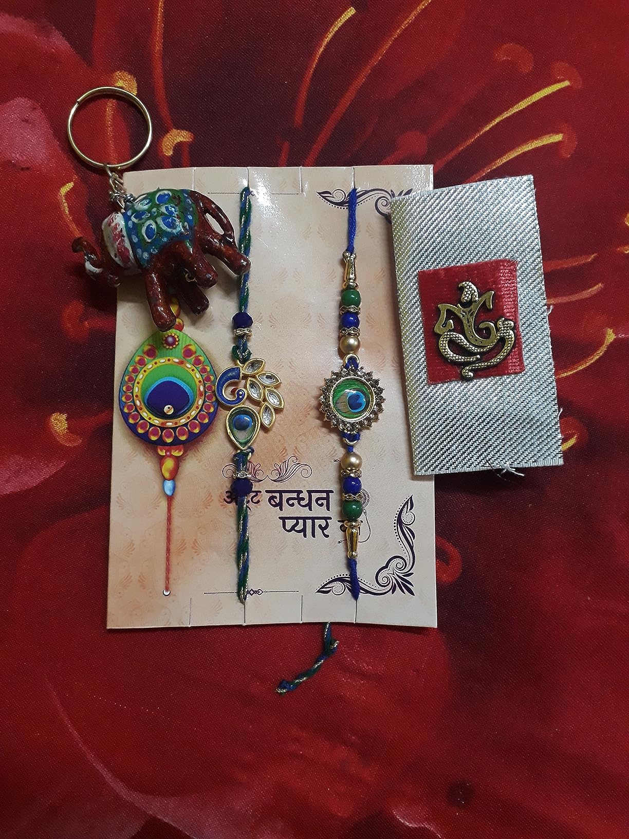Buy CraftVatika Peacock Rakhi for Brother Mor Pankh Rakhi for Bhaiya ...