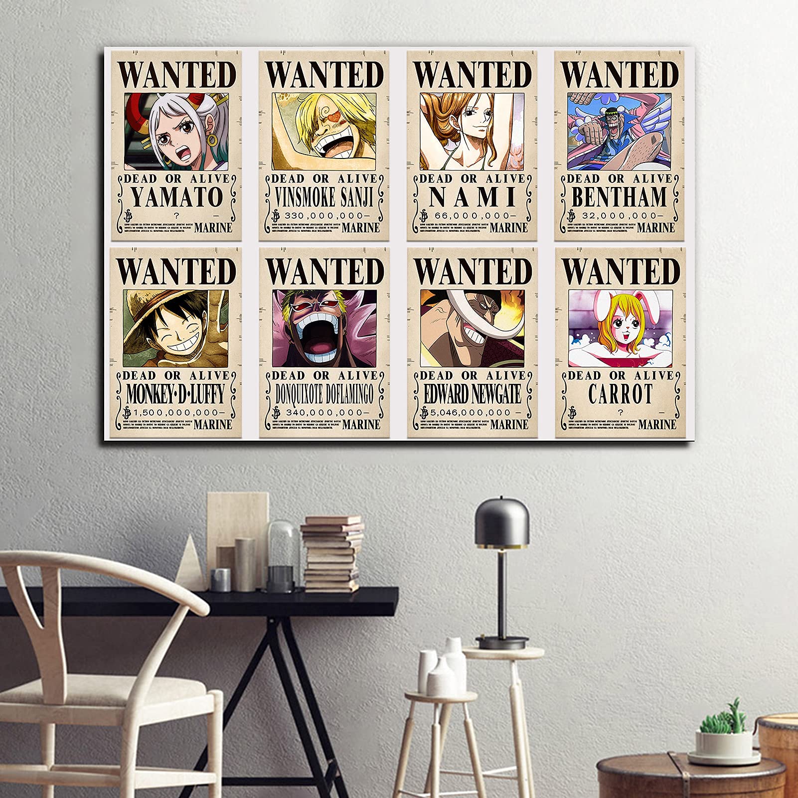 Buy 30 Pcs One Piece Wanted Poster, 29cm*20cm One Piece Anime Poster ...
