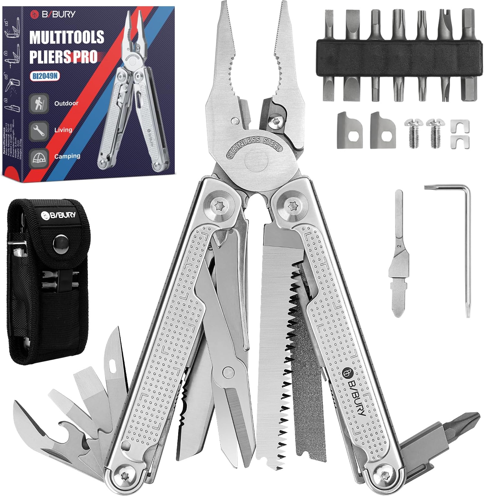 Leatherman Super Tool 300 - 19-in-1 Multi-Tool with All-Features ...