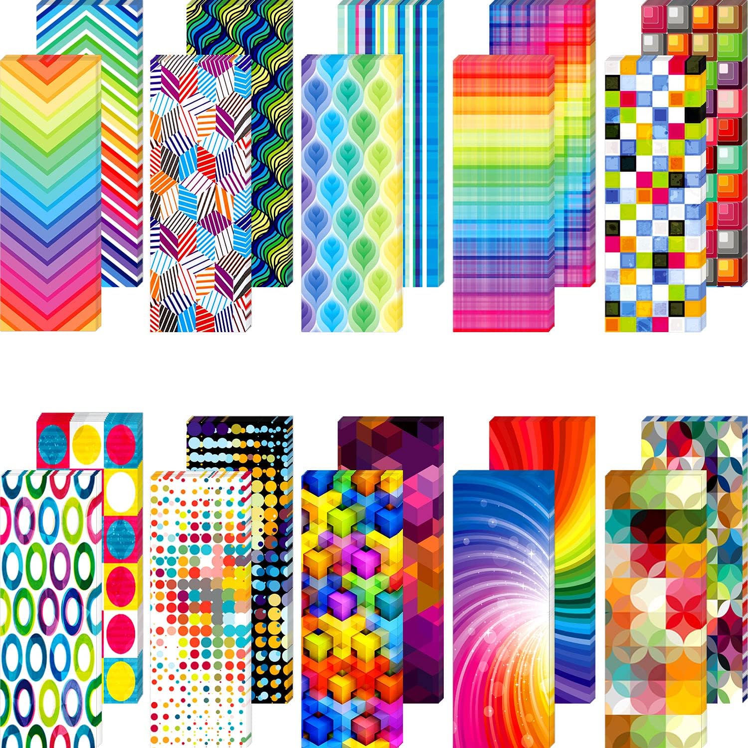 Amazon.com: Tenceur 300 Pcs Colorful Flower Bookmark Bulk Paper ...