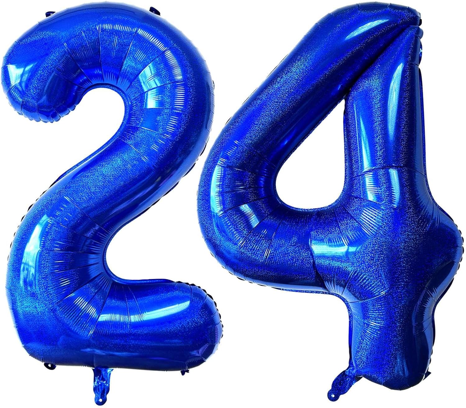 Amazon.com: Laser Navy Blue Number 24 Balloons, 40 Inch Giant Blue ...
