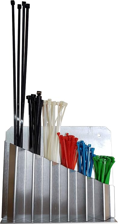 Amazon.com: BMP Zip Tie Dispenser Shop Organizer Aluminum Rack 1100125 ...