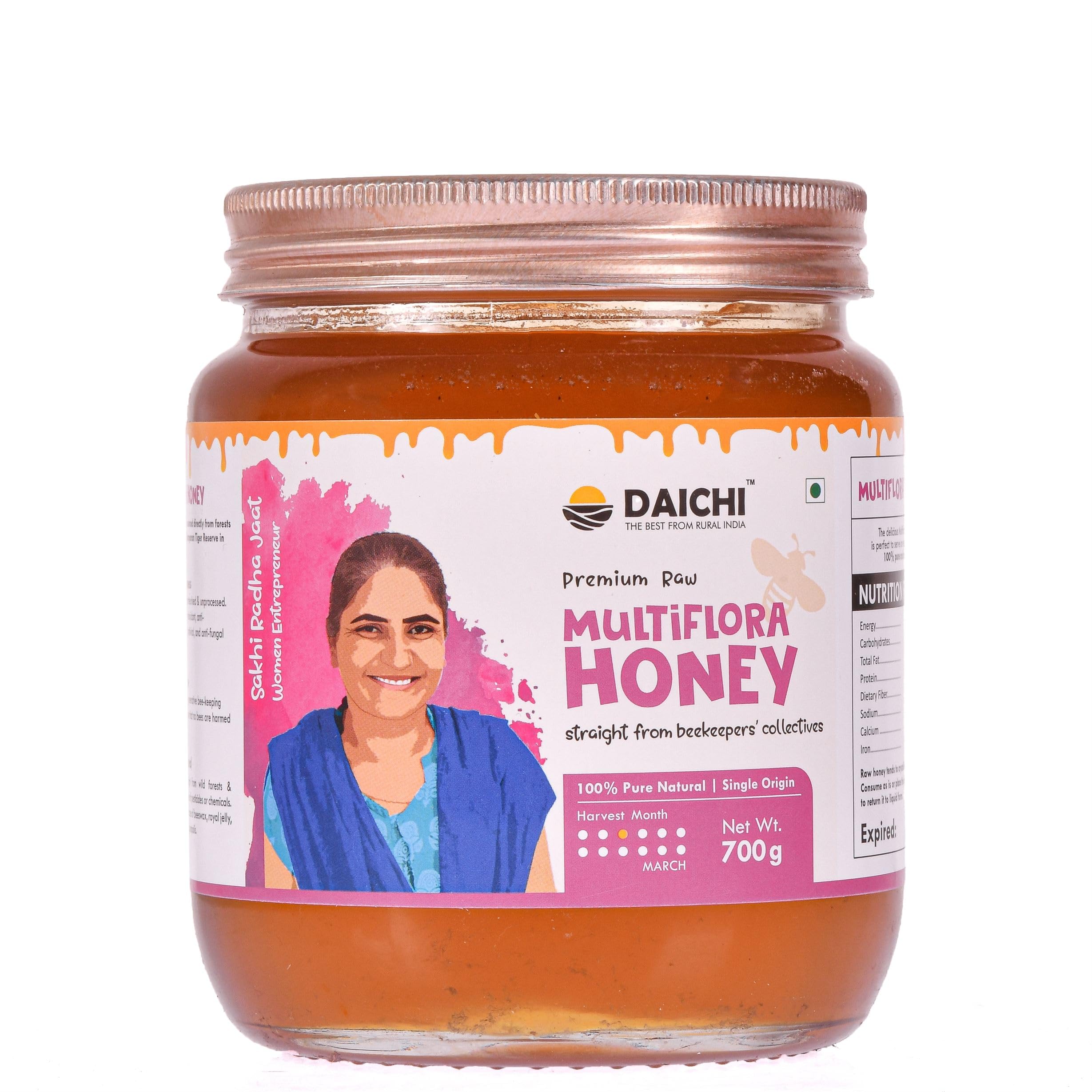 Daichi Multiflora Honey-100% Raw&Unprocessed,Straight From Beekeepers ...