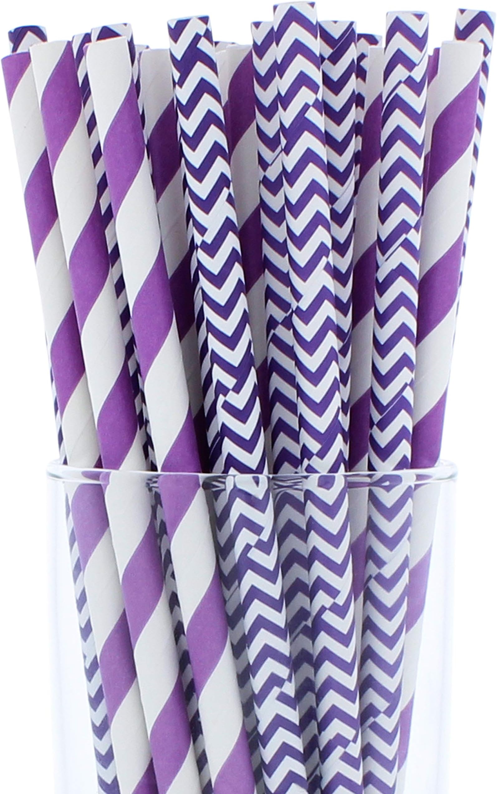 Amazon.com: Charmed Mermaid theme Purple, blue and teal paper straw in ...