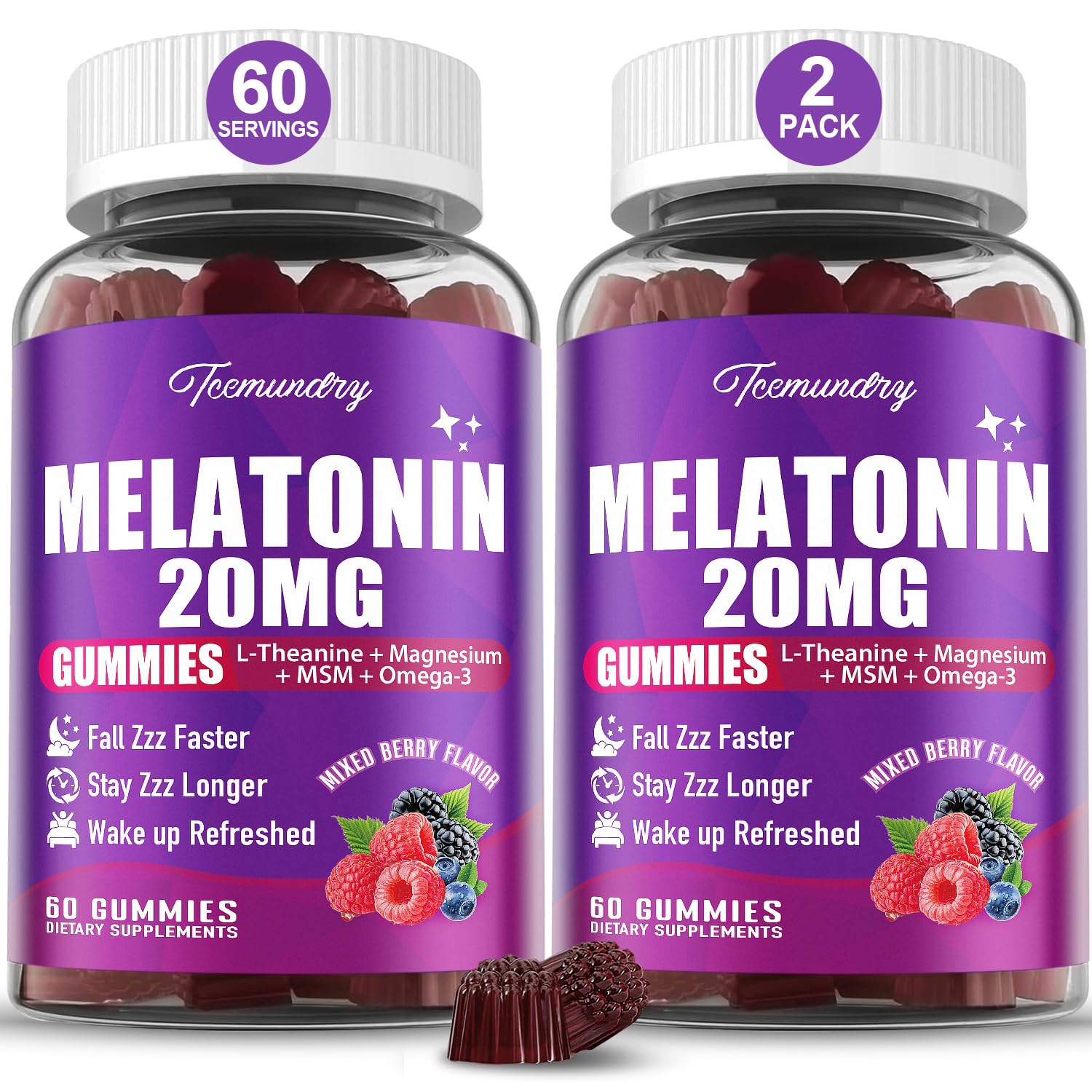 Amazon.com: Melatonin Gummies 20mg for Adults - Maximum Strength ...
