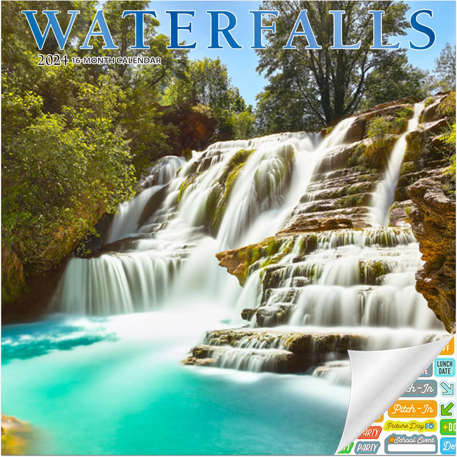 Amazon.com: Waterfalls Calendar 2024 - Deluxe 2024 Cascading Waterfalls ...