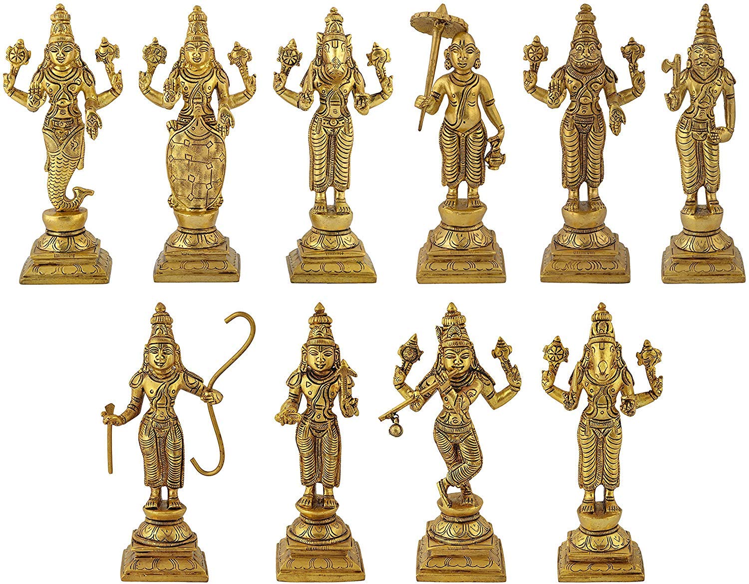 Buy Bharat Haat, Dashavataram Ten Incarnations Avatars of Lord Vishnu ...