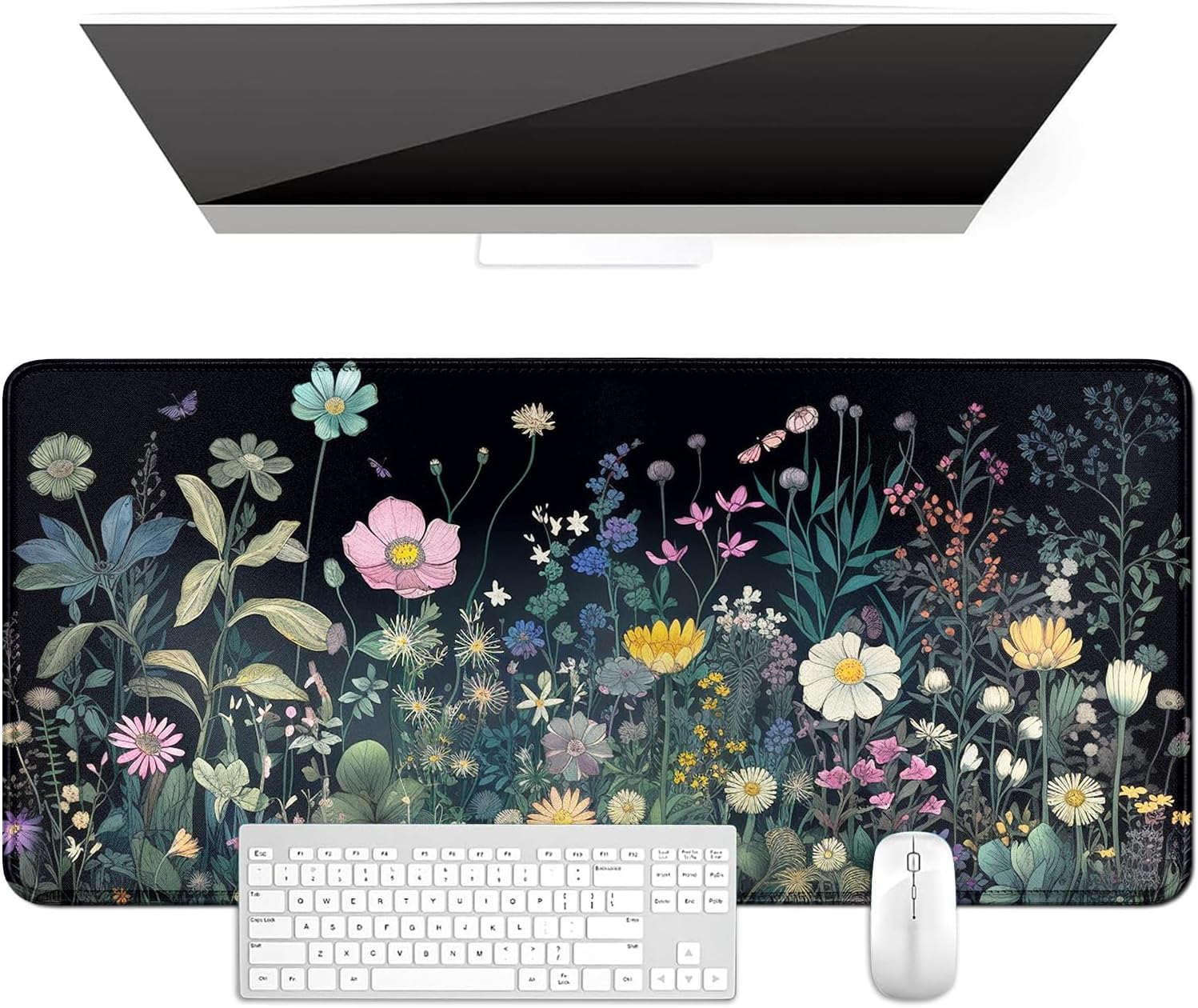 Amazon.com : BFDHGQZC Desk Mat Mouse Pad Large Mouse Pad Colourful Wild ...