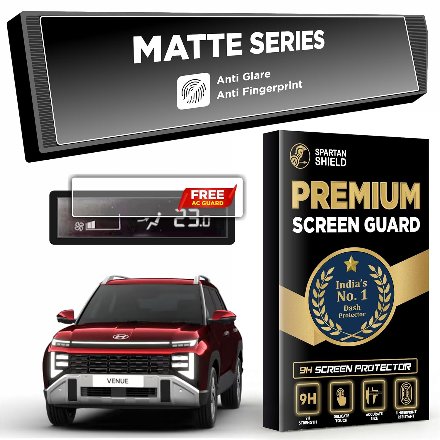 Spartan Shield MATTE Screen Guard For HYUNDAI VENUE 2025+ NEW FACELIFT ...