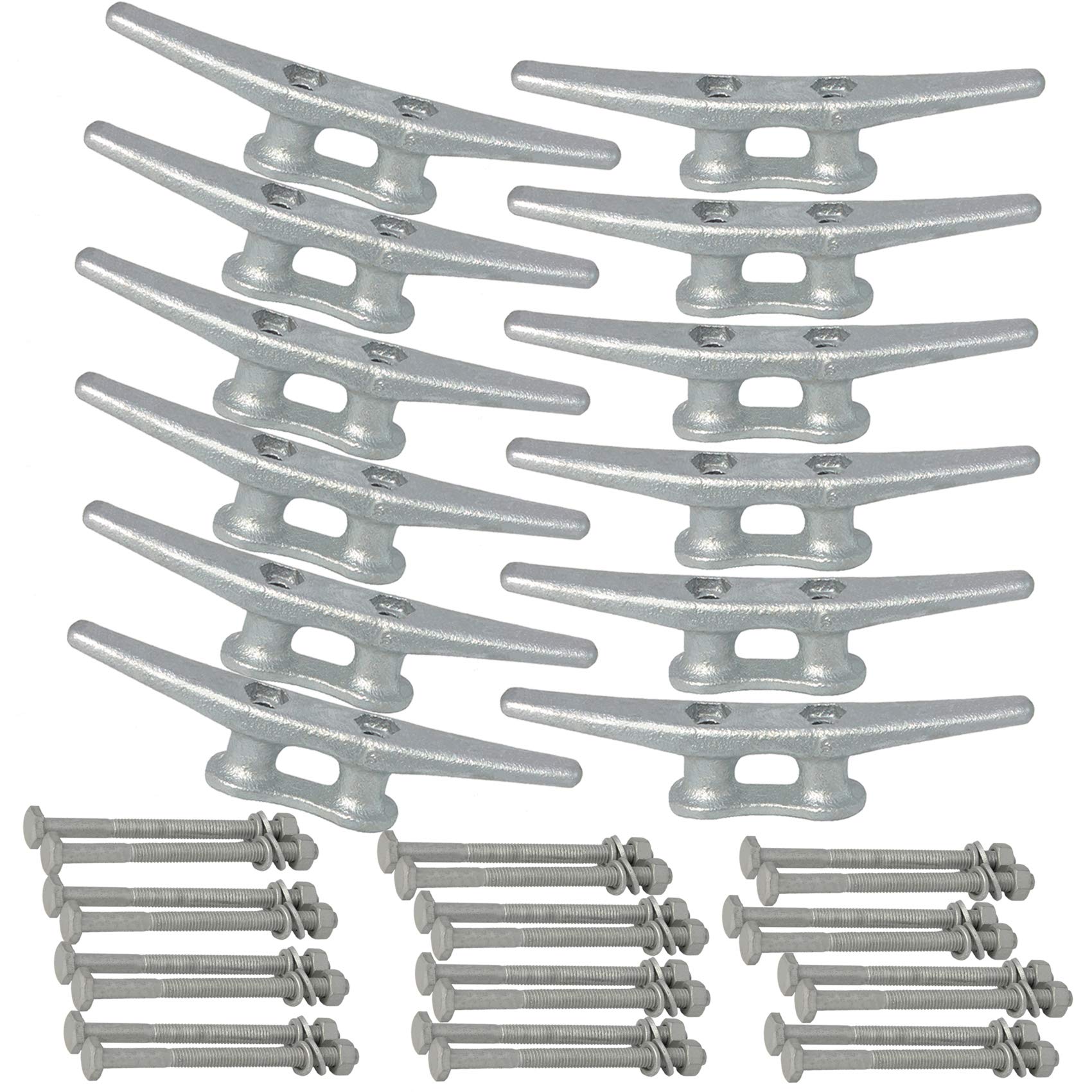 Snapklik.com : VEITHI Dock Cleats 6 Inch 12 Pack - Hot Dipped ...