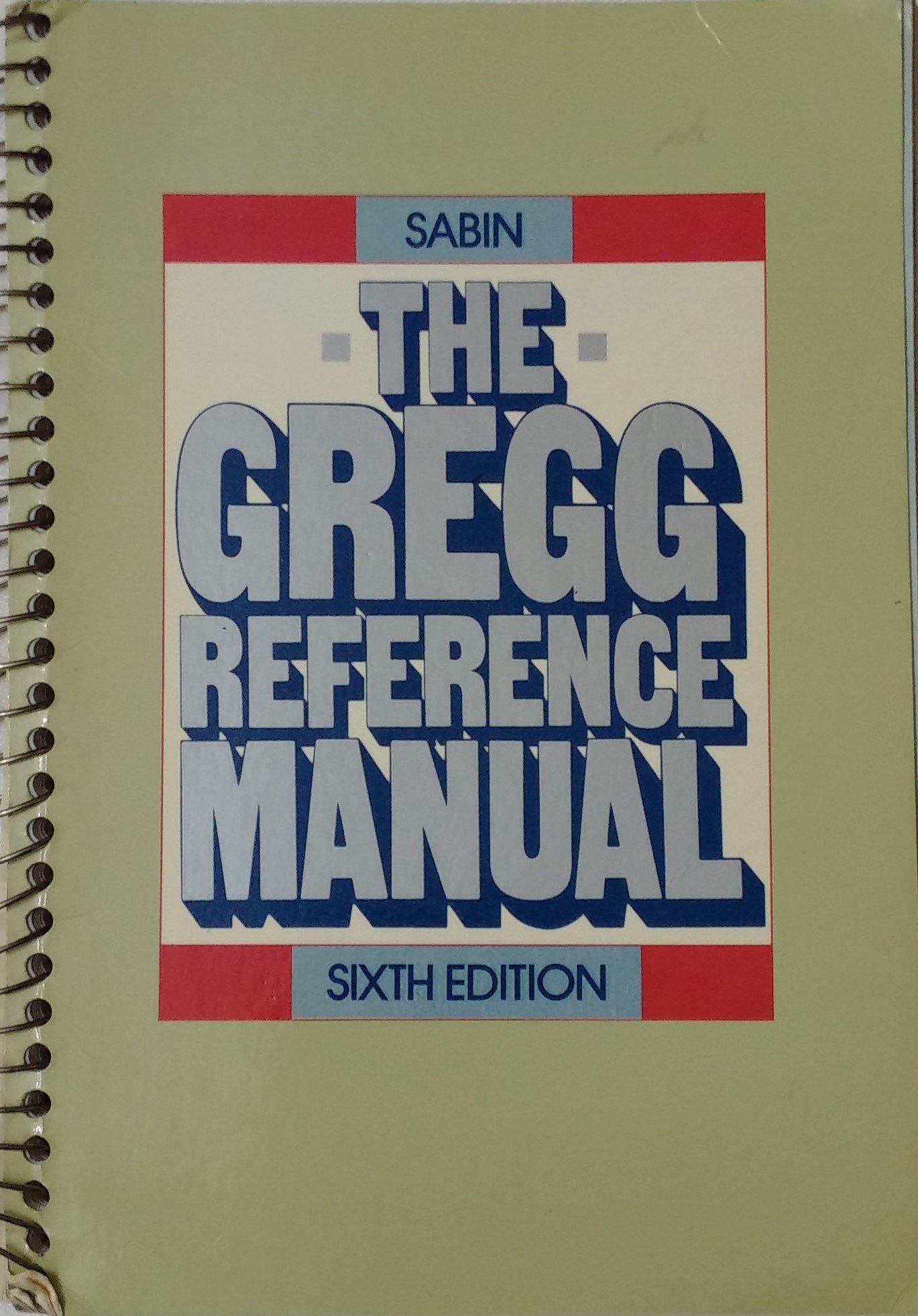 The Gregg Reference Manual: Sabin, William A.: 9780070544000: Amazon ...