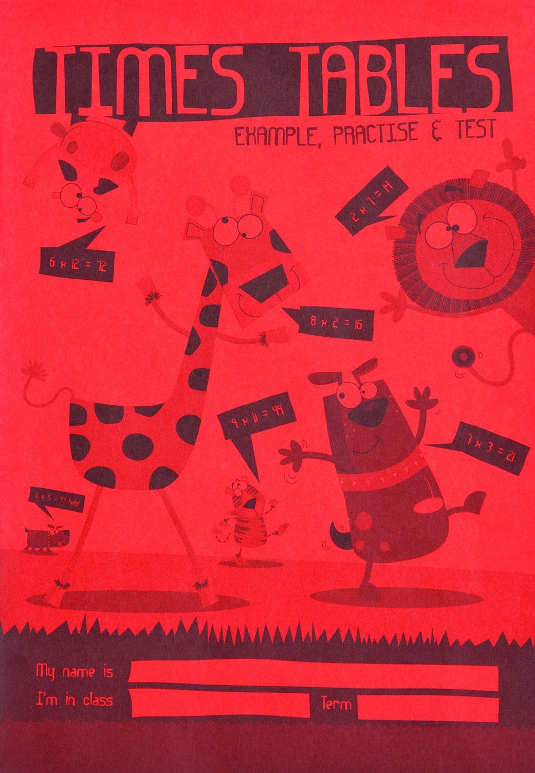 Silvine A5 times tables exercise book - red cover : Amazon.co.uk