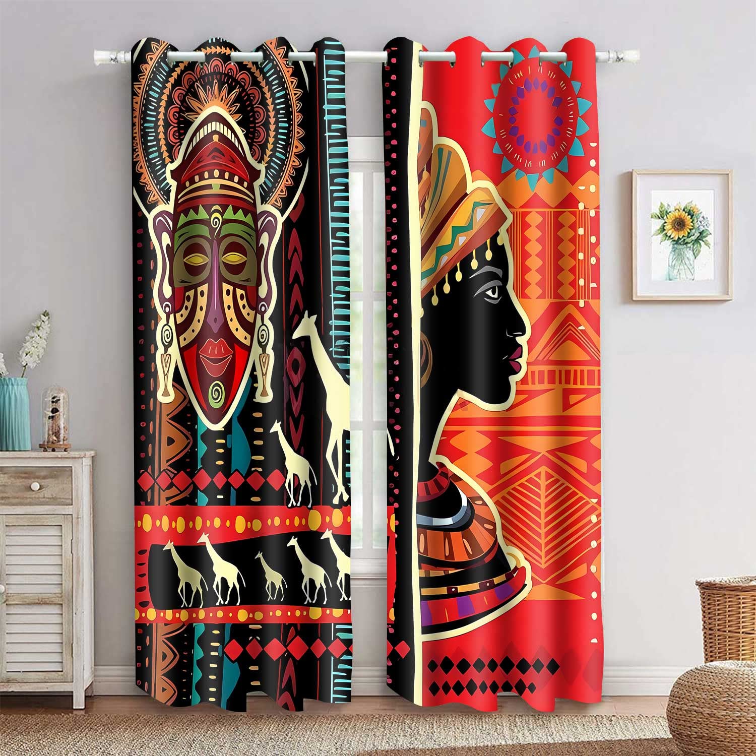 African Curtains African Print Curtains | Wayfair.co.uk