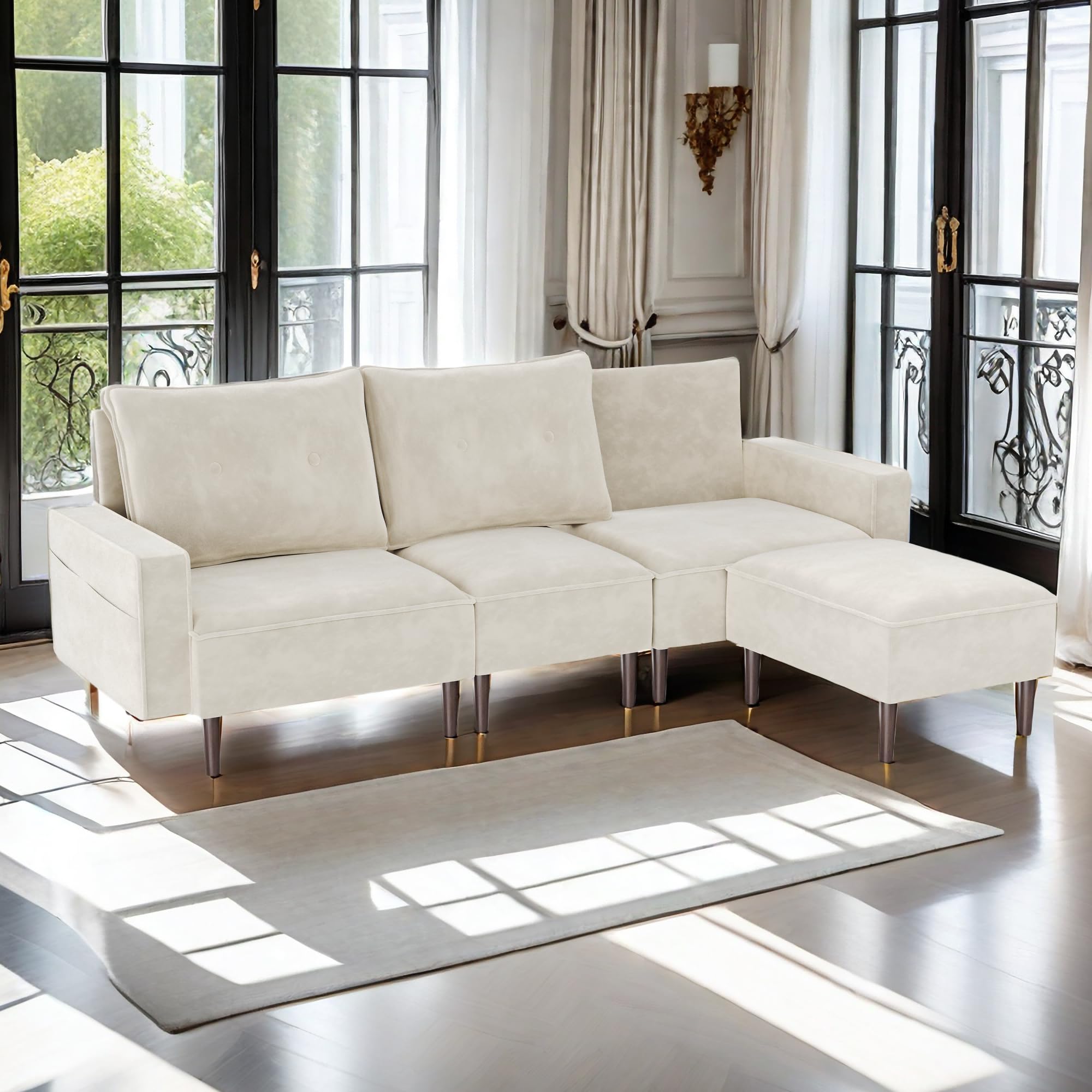 Amazon.com: YITAHOME Modular Sectional Sofa for Small Space, Flexible ...