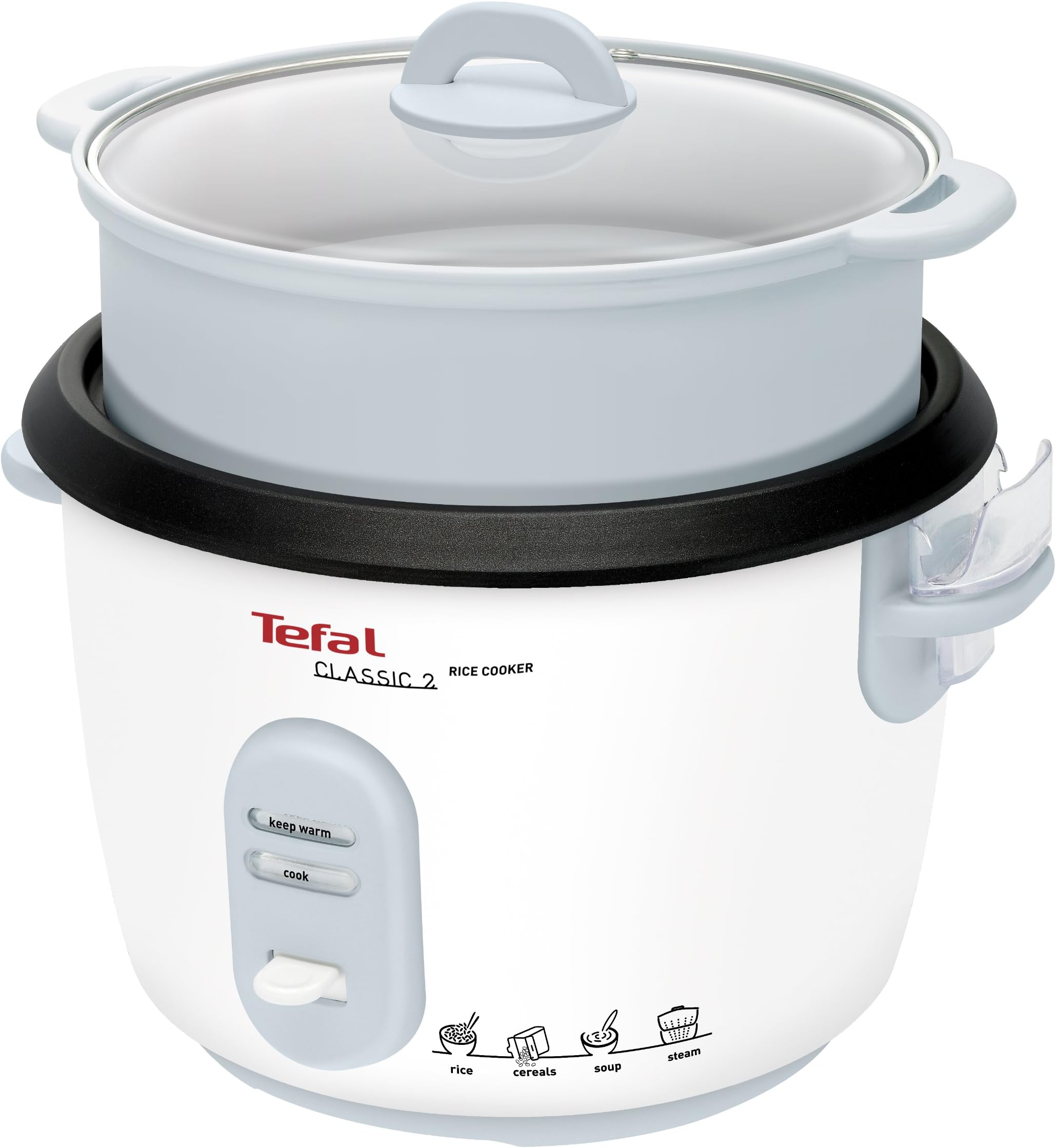 Tefal - RK1011 - Cuiseur à riz, 750 watts, Blanc : Amazon.fr: Cuisine ...