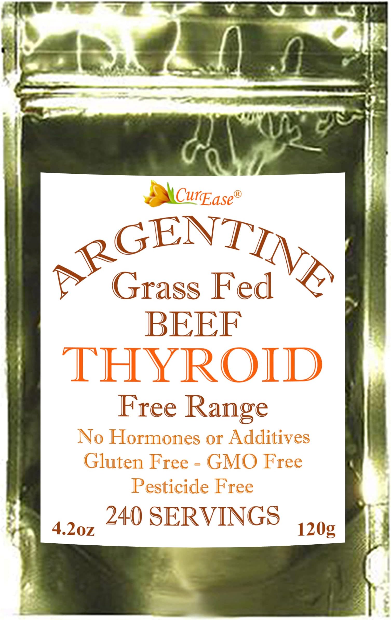 Amazon.com : Beef Thyroid Powder - Grass Fed & Finished Argentine (4 ...