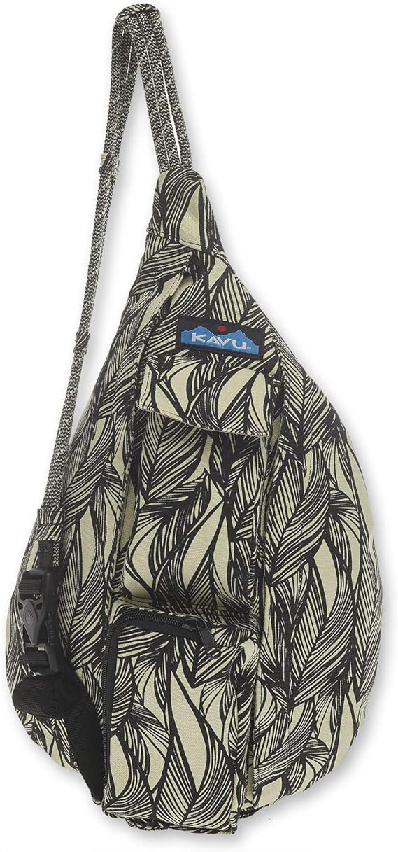 Amazon.com: KAVU Mini Rope Bag Cotton Crossbody Sling - Ink Leaf ...