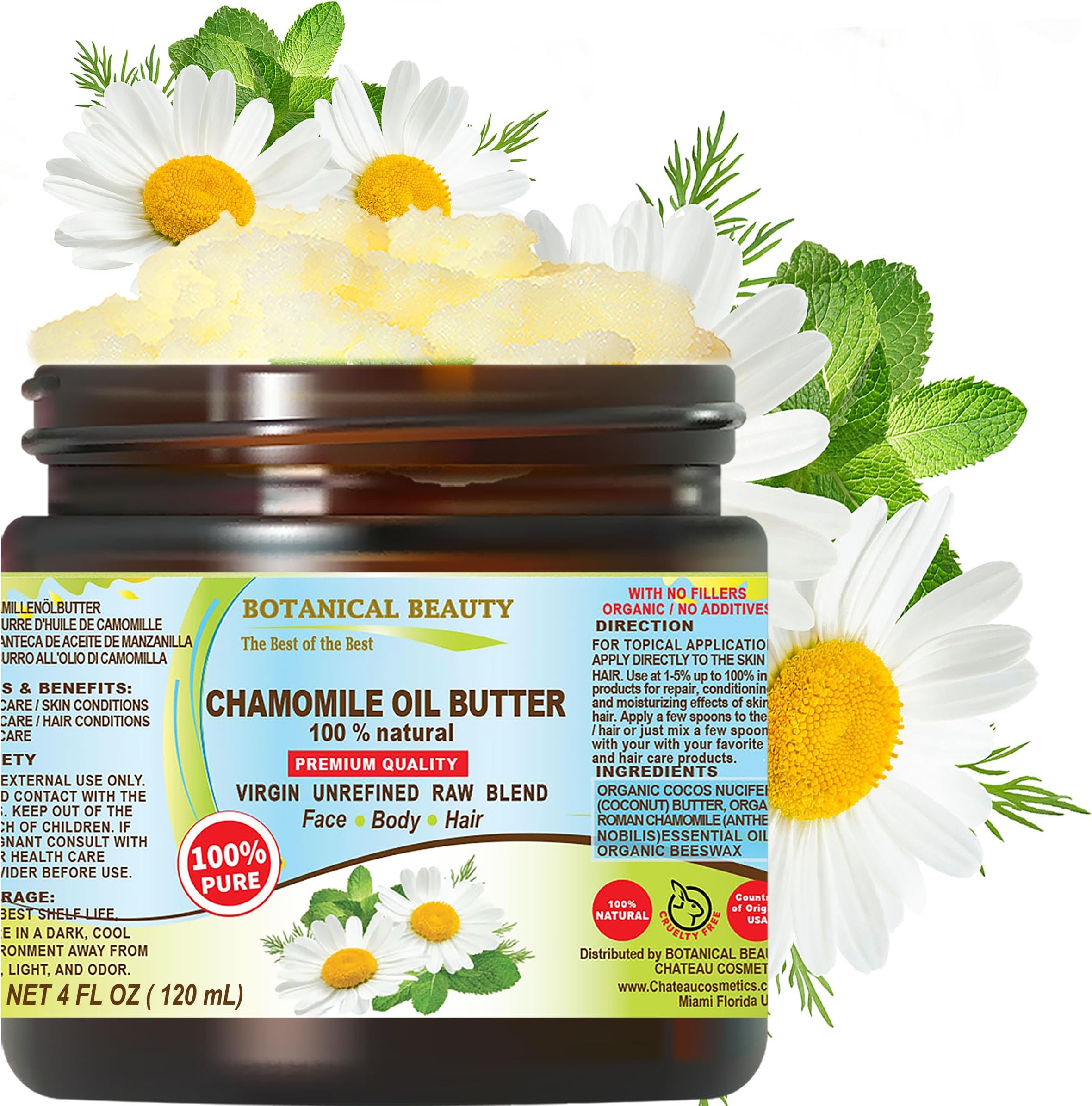 Amazon.com: Botanical Beauty MONOI OIL BUTTER Pure Natural Virgin ...