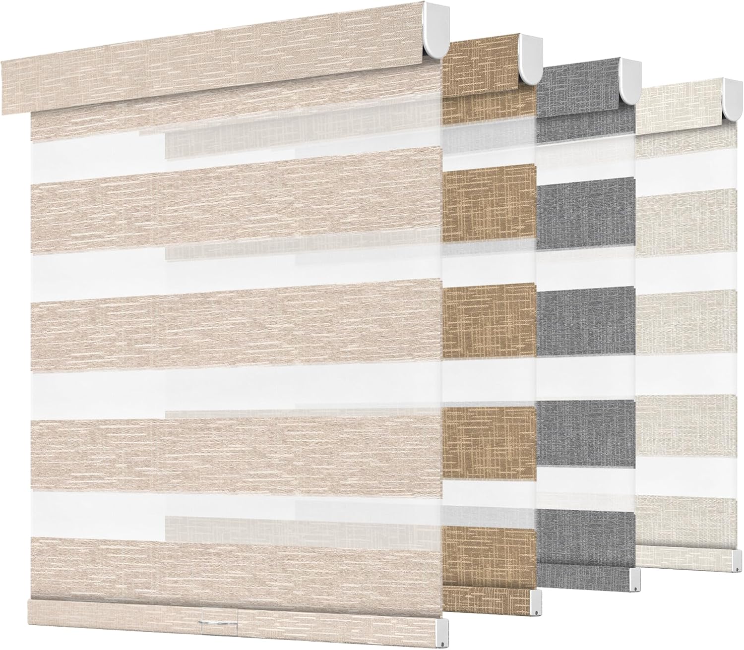MoDanCeQ Cordless Zebra Blinds for Windows - Customizable Light ...