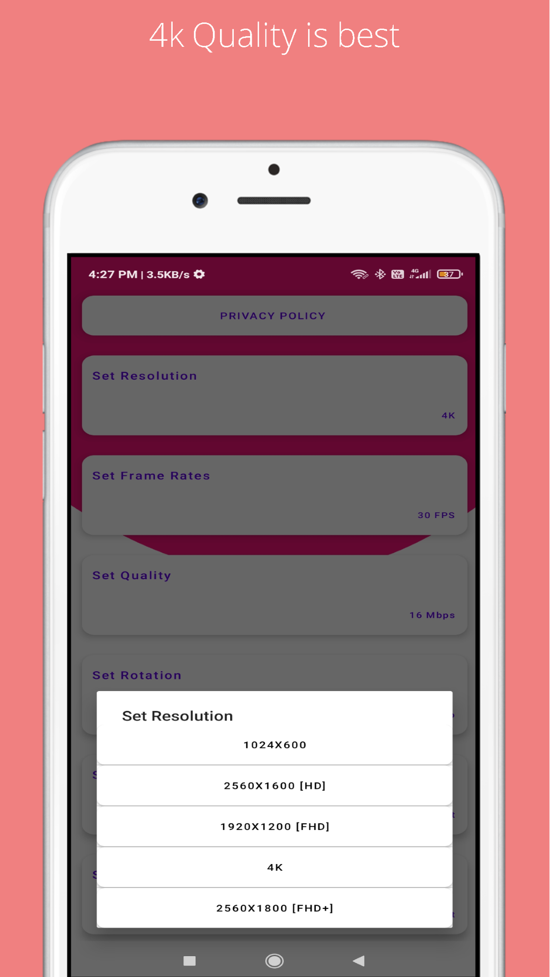 4k Screen Recorder Pro WIth Internal Audio Recording - App on Amazon ...