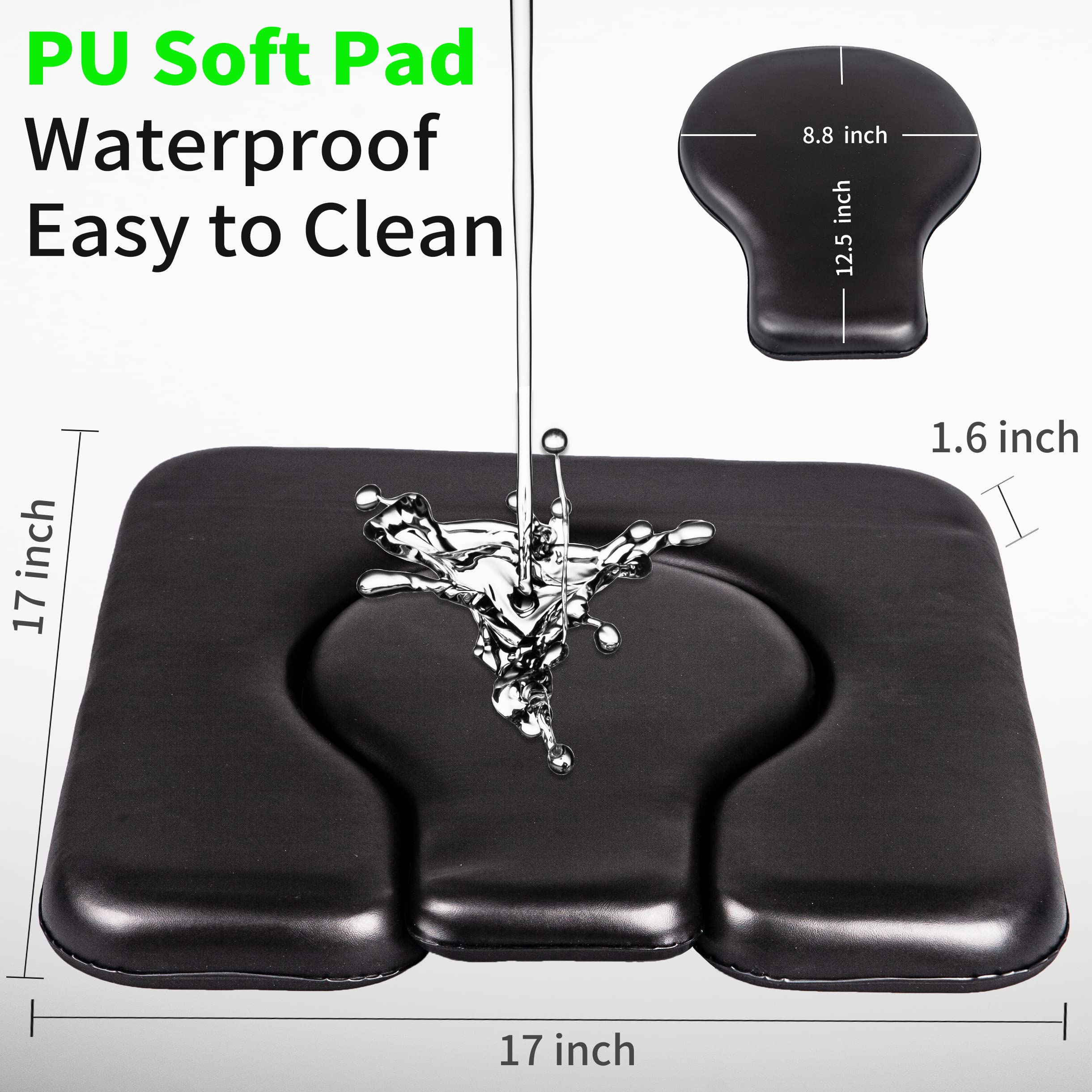 PU Commode Cushion Sponge Padded Commode Chair Cushion Toilet Seat ...
