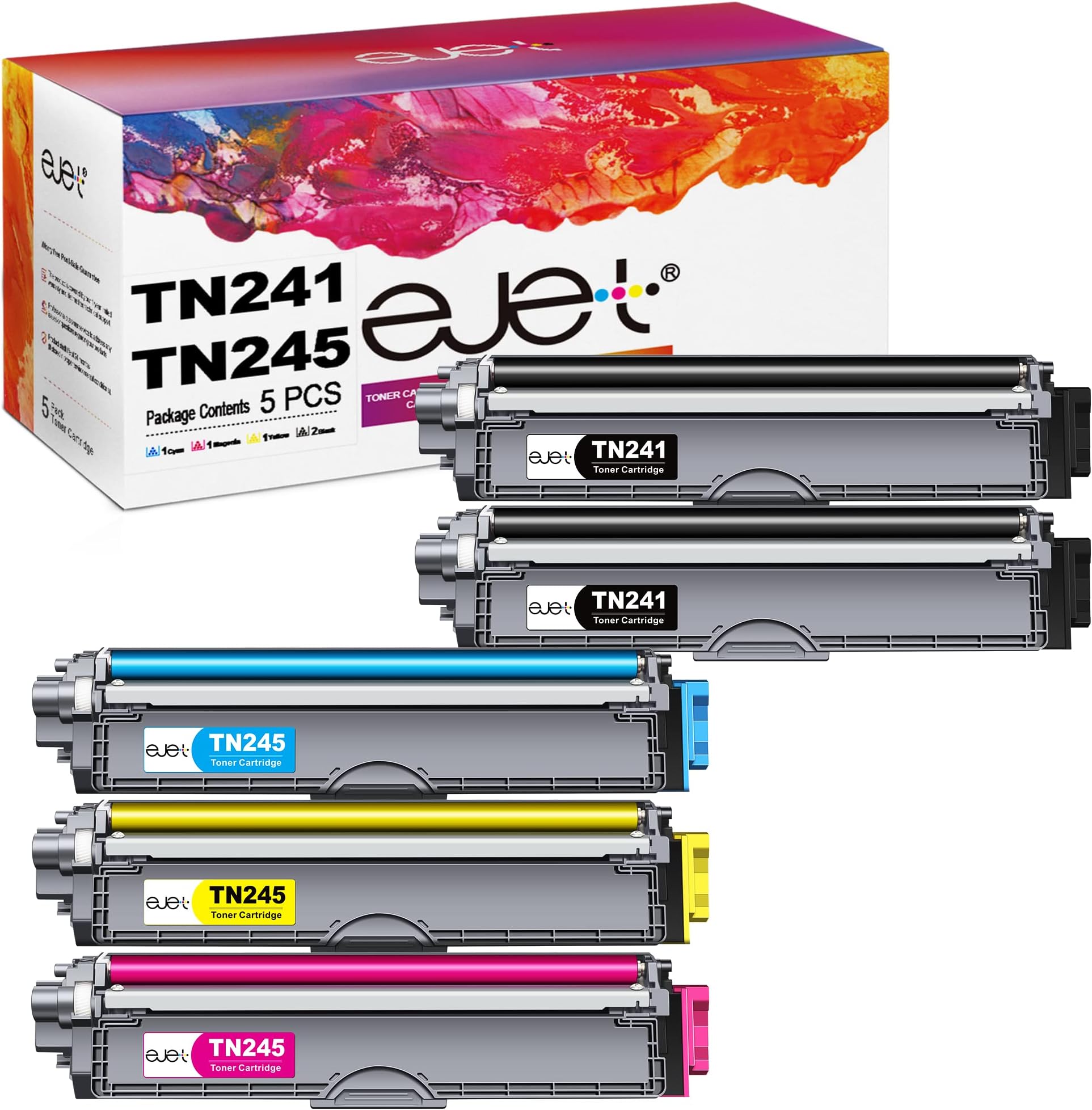 GPC Image Flex TN241 TN-241 TN-245 Cartouche de Toner pour Brother DCP ...