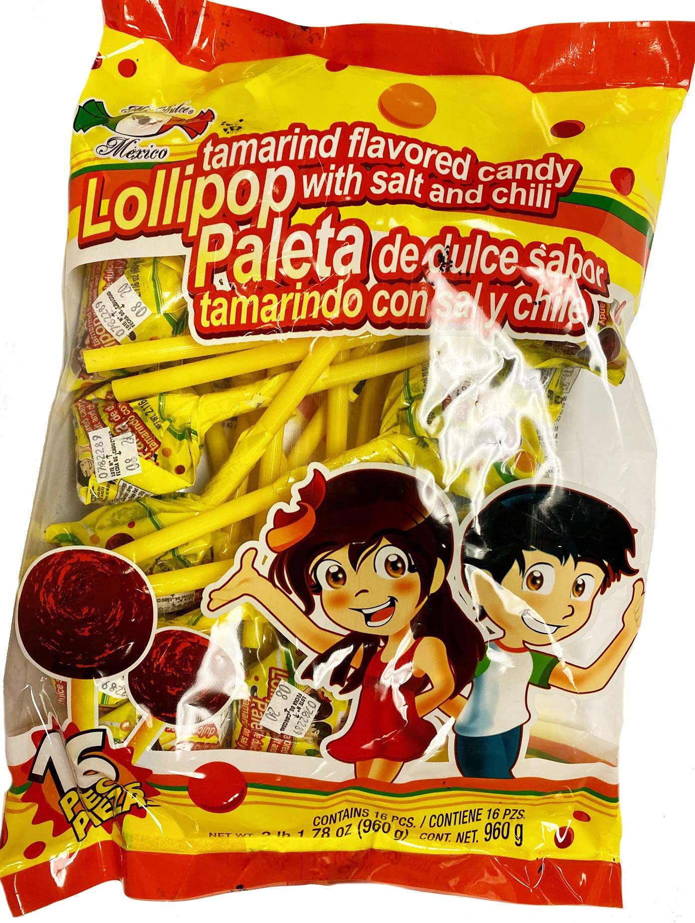 Amazon.com : Authentic Sabores - Paleta Saladito Tamarindo 20pieces ...