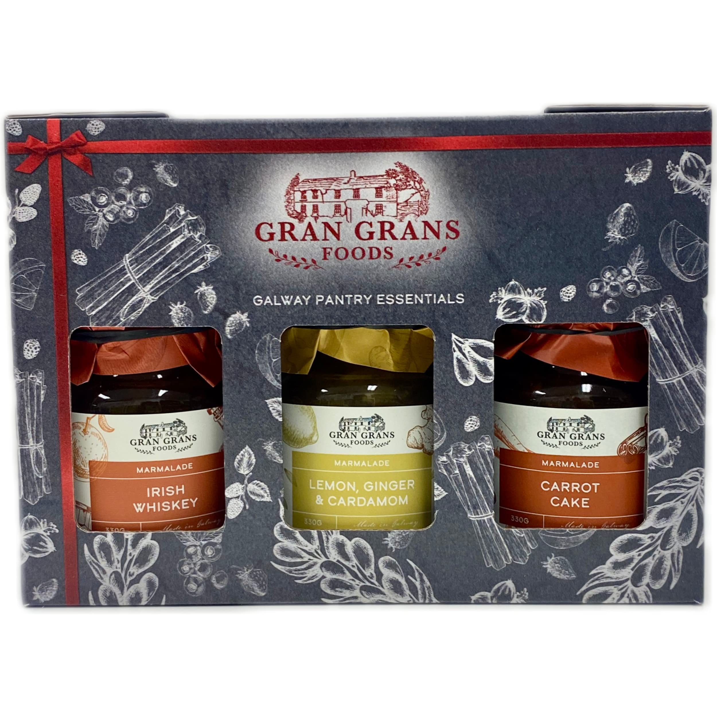 Gran Grans Foods Marmalade Variety Mix Gift Set - 330g Trio Jars Carrot ...