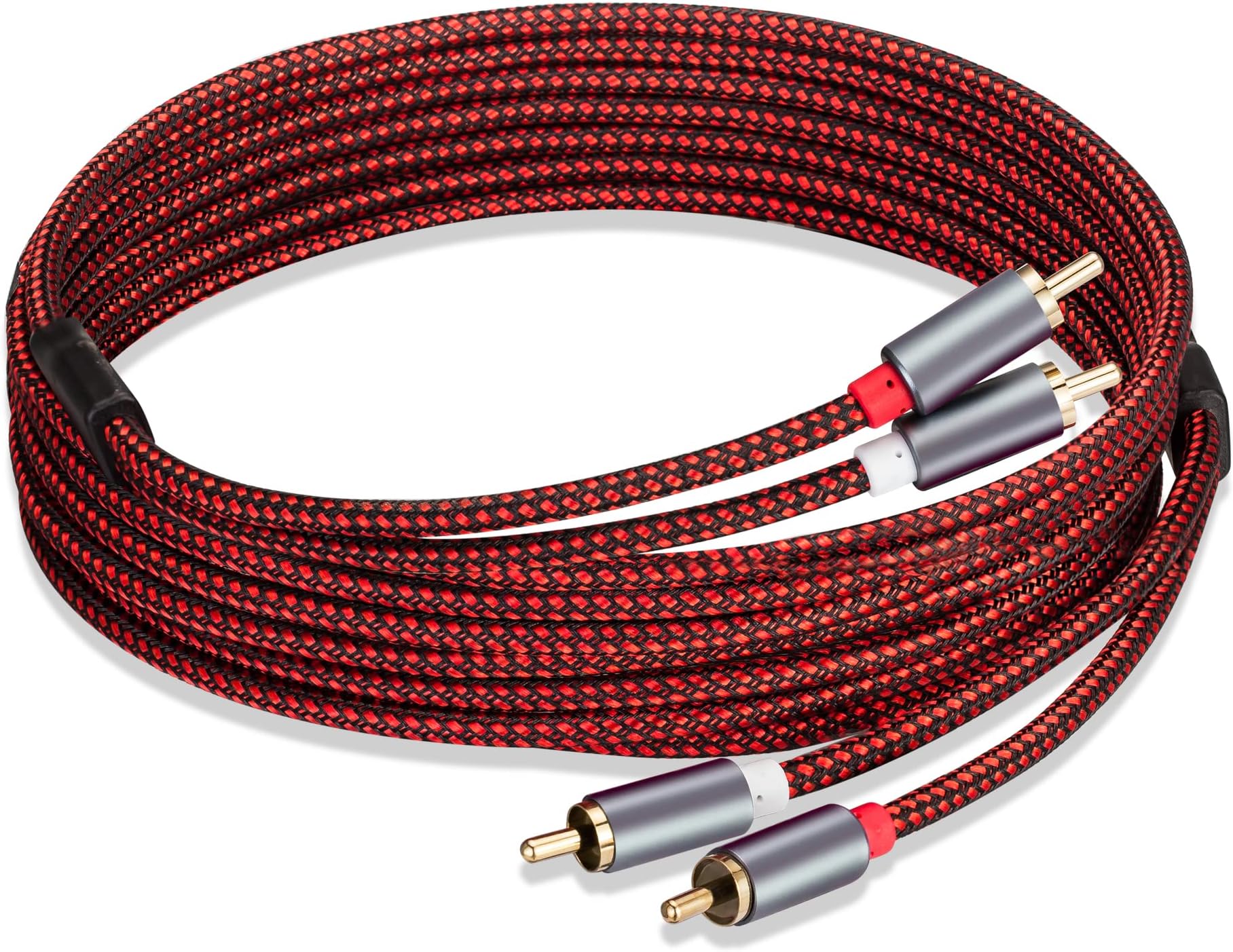 Amazon.com: InstallGear 20ft Shielded RCA Cables Car Audio Splitter 2 ...
