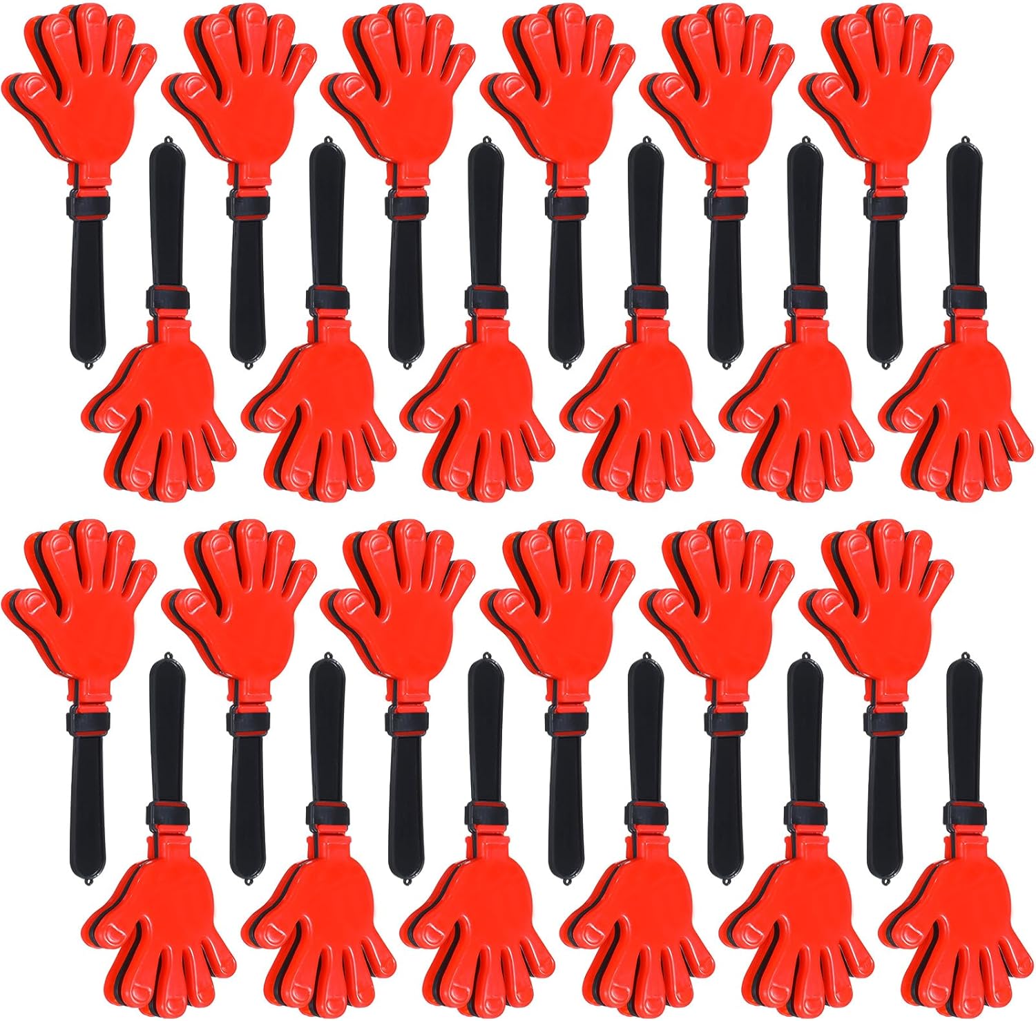 Amazon.com: Poen 24 Pieces Hand Clappers 7.5 Inch Noise Makers Party ...