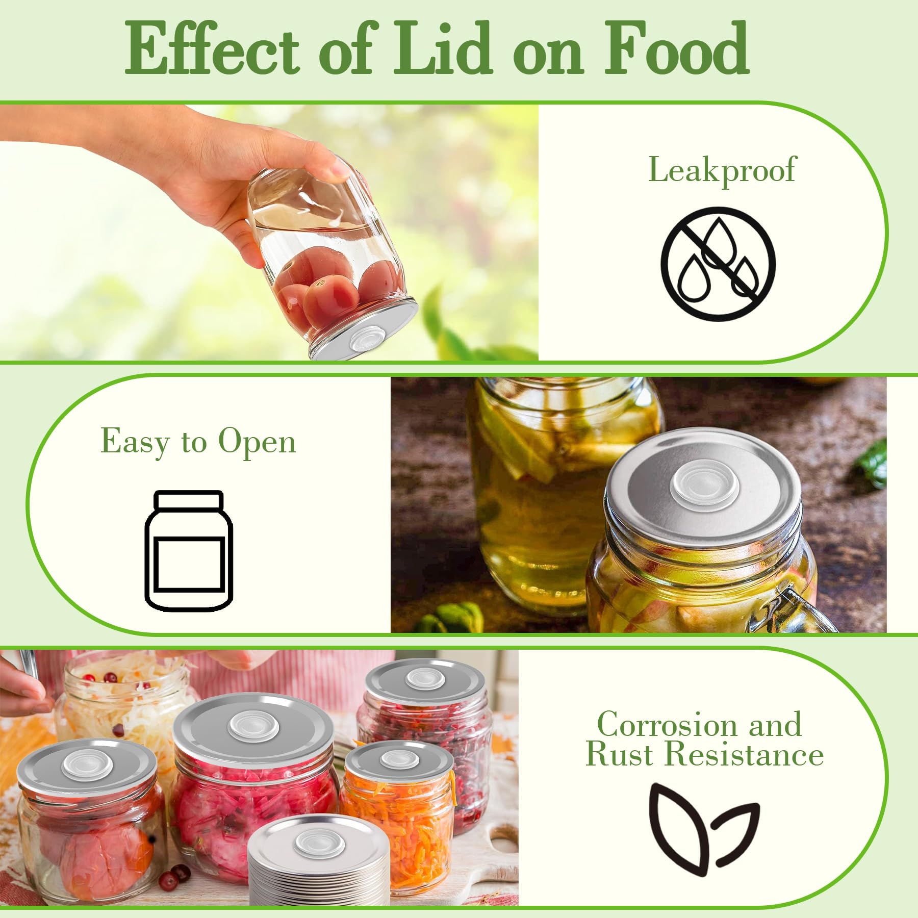 Snapklik.com : Mason Jar Lids, 2024 Latest Patent Easy Cover Lids ...
