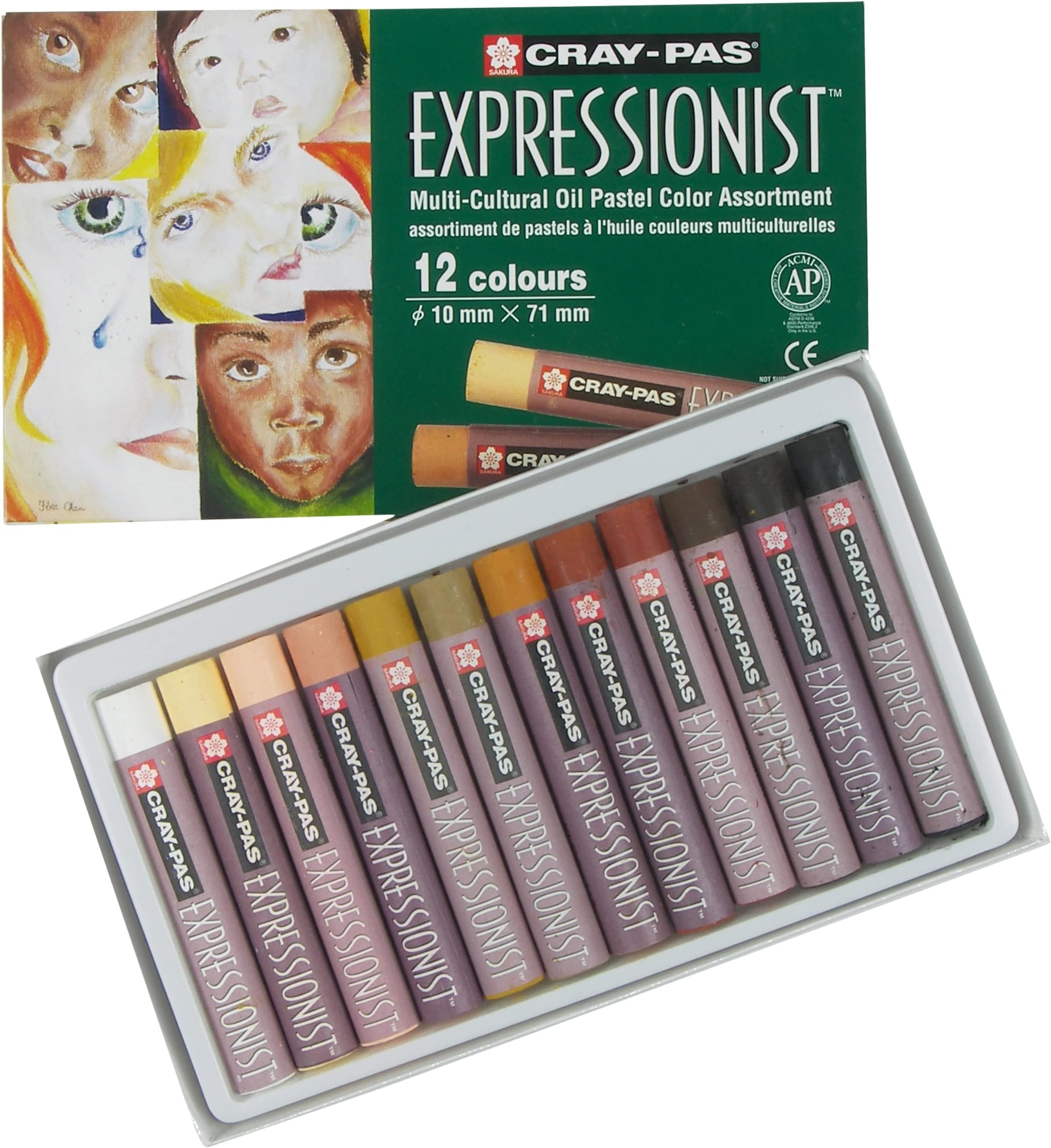 Cray Pas Expressionist Oil Pastel Set of 12 Portrait : Amazon.co.uk ...