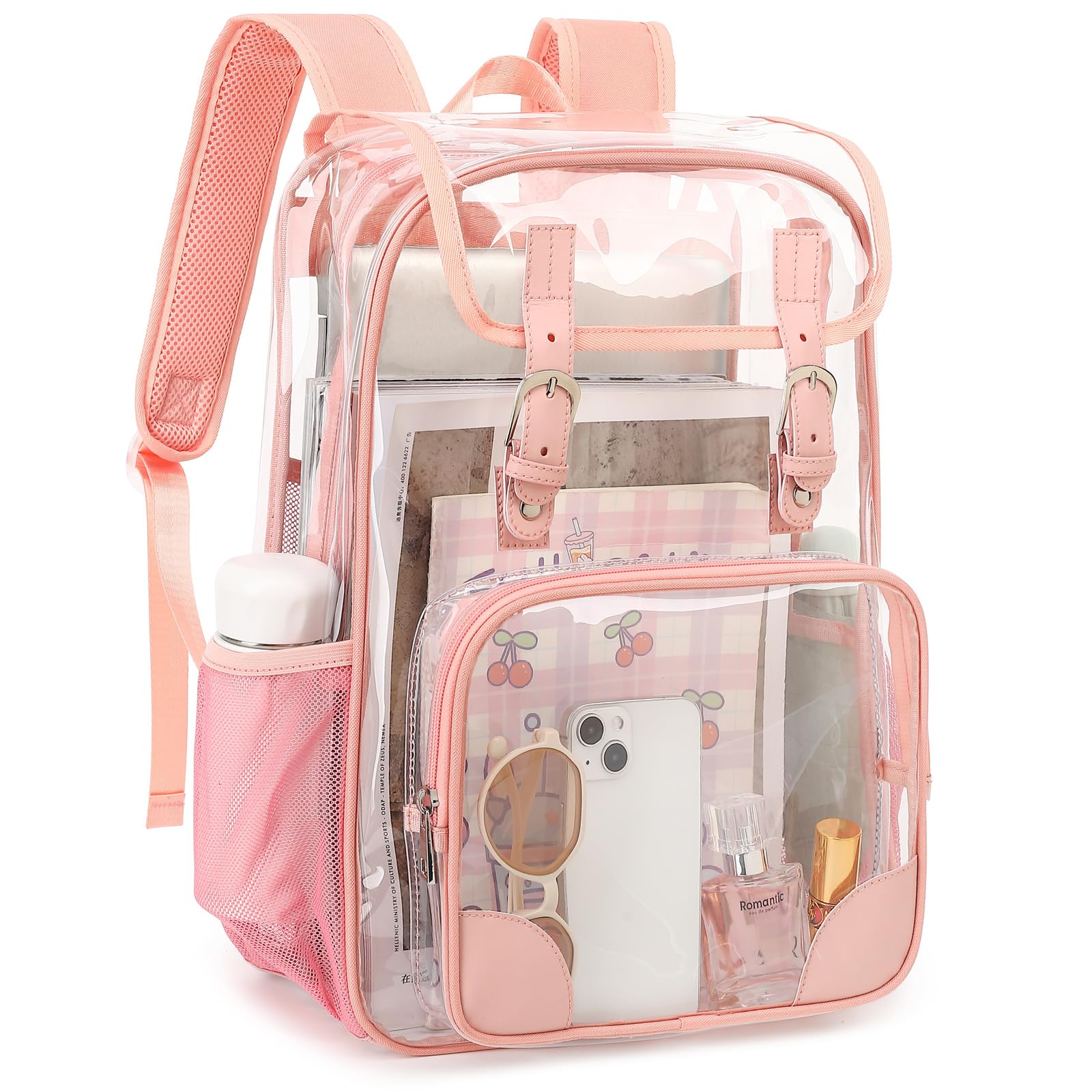 Amazon.com | Fuyicat Clear Backpack Heavy Duty PVC Transparent Girls ...