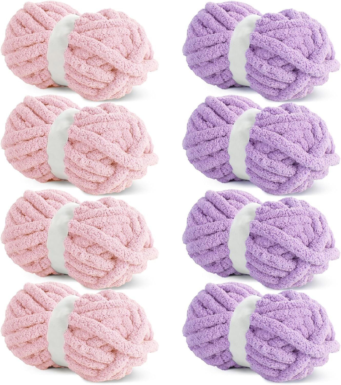 Amazon.com: HOMBYS 8 Pack Assorted Chunky Yarn for Crocheting,Super ...