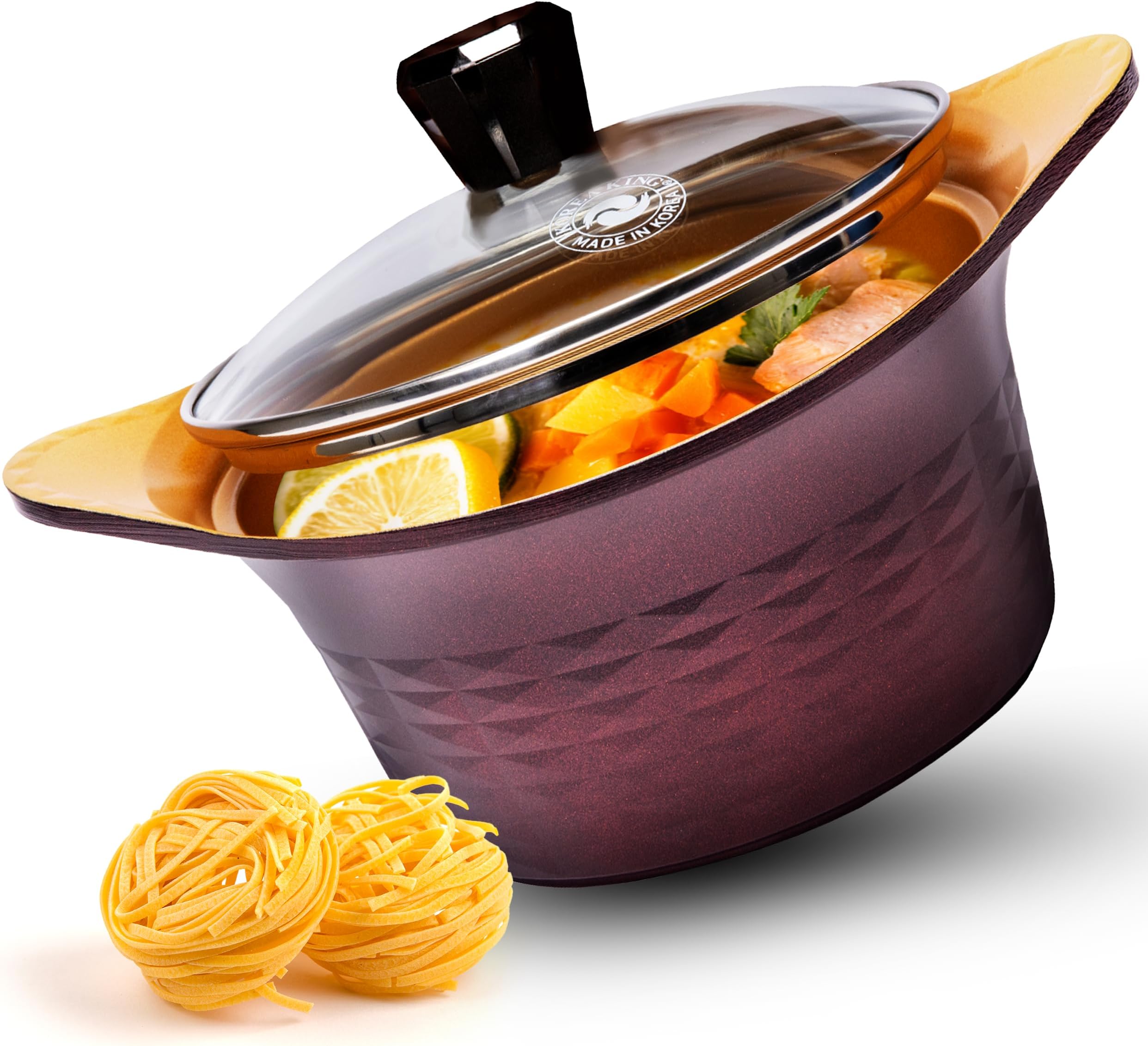 Amazon.com: Korea Noodle Pot/Hot Shin Ramyun Aluminum Pot 6.3"(16cm ...