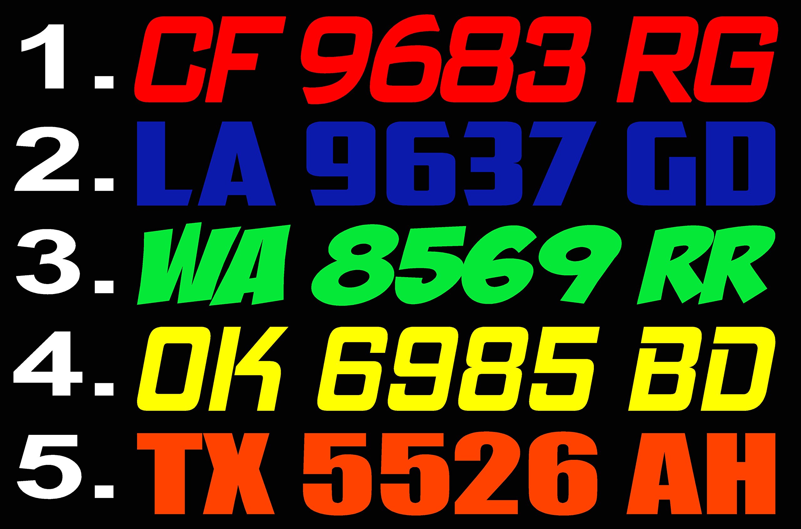 Amazon.com - Jet Ski or PWC Registration Hull ID Decal Sticker Set of 2