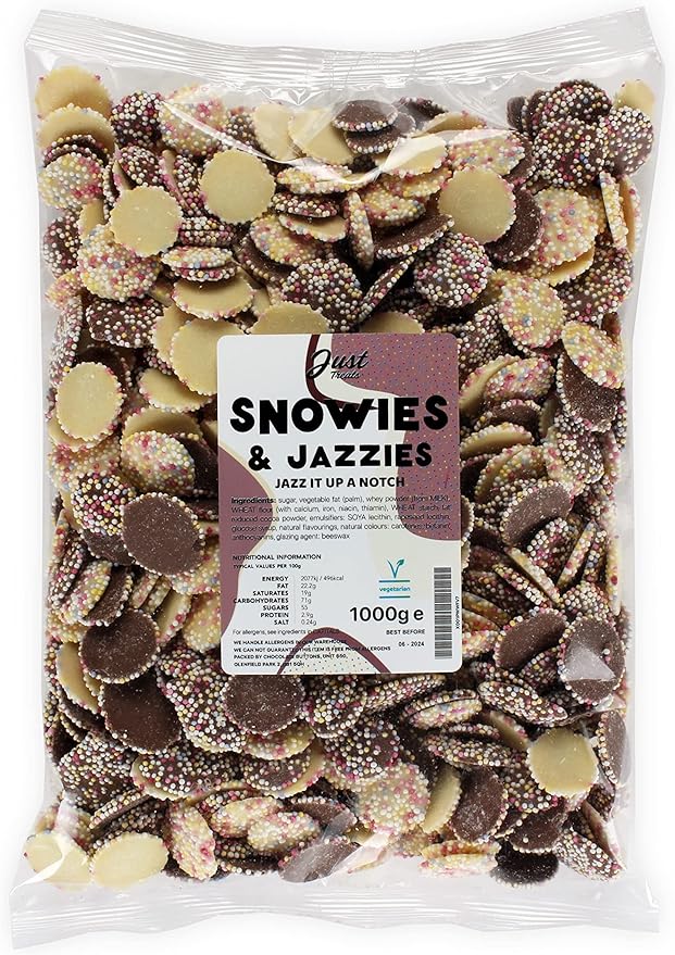 Snowies & Jazzies 1000g Party Bag by Just Treats Sweet Shop Collection ...