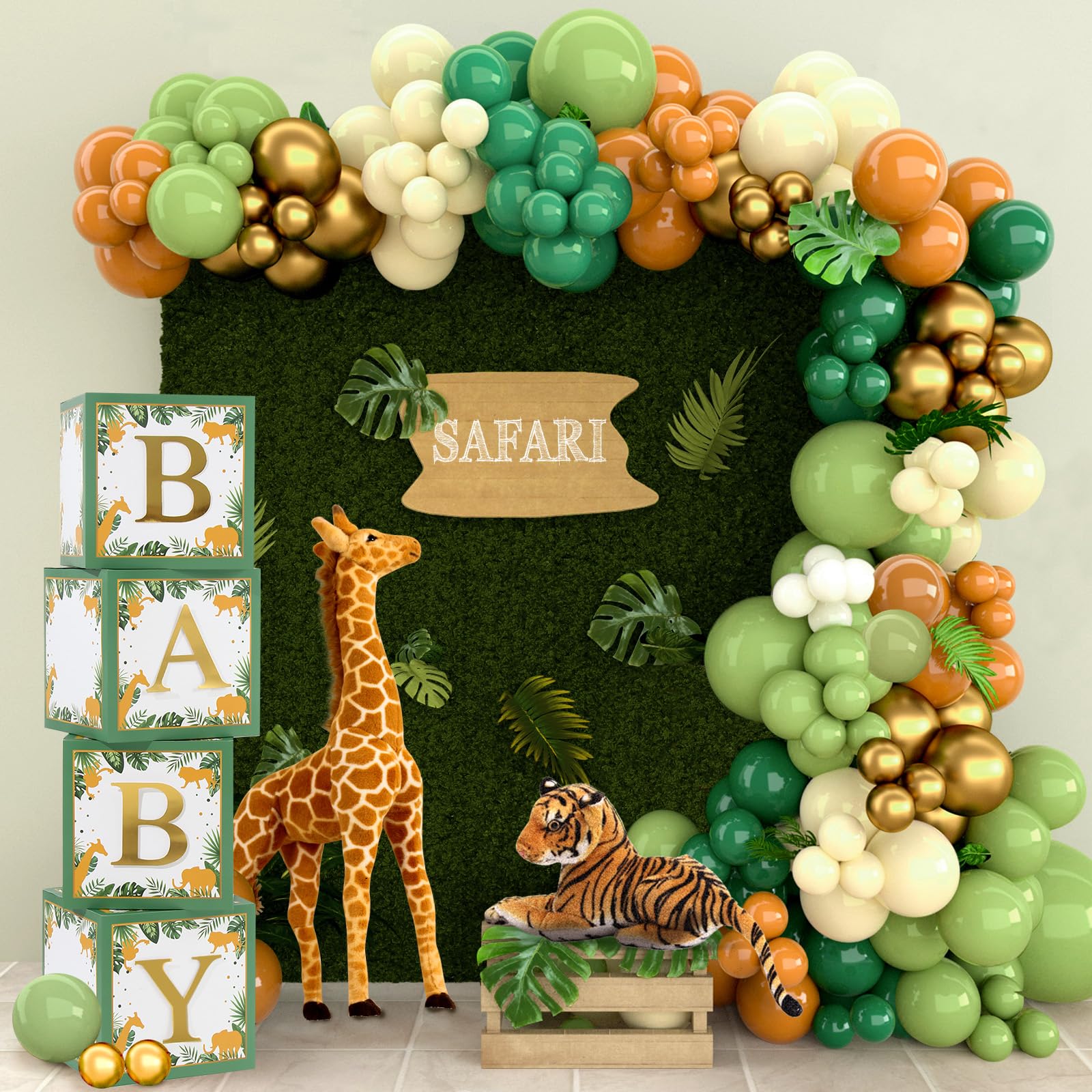 Snapklik.com : Safari Jungle Baby Shower Decorations For Boy Girl ...