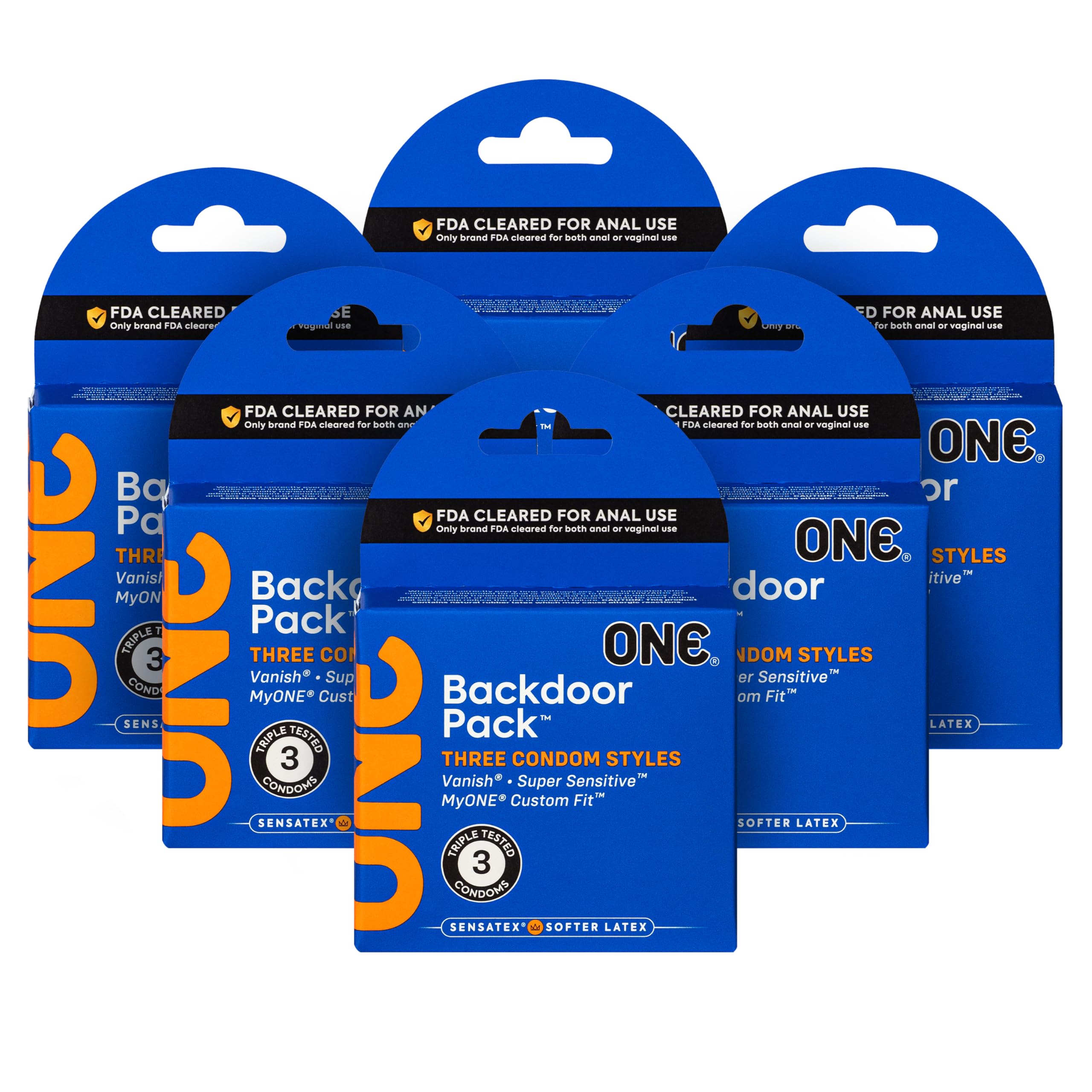 ONE Backdoor 3ct. | Bundle of 6 | The First Condoms Approved for Anal ...