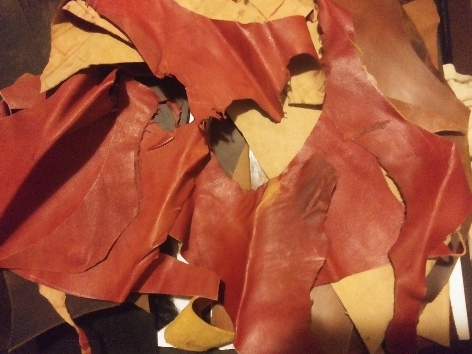 Amazon.com: Large Sheets of Leather Scraps for Crafts Sewing Hobby ...