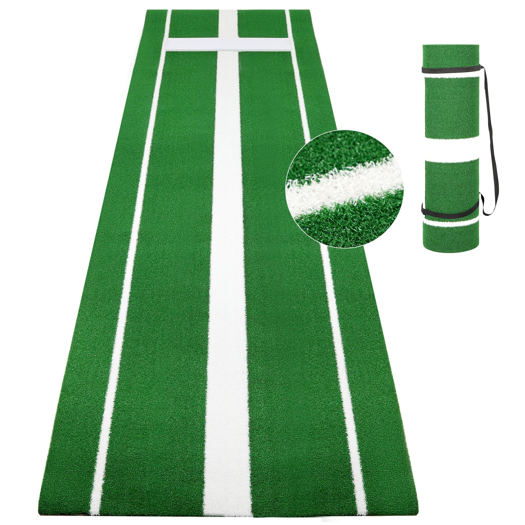 Amazon.com : Lineslife Softball Pitching Mat,10x3 ft Portable Pitching ...