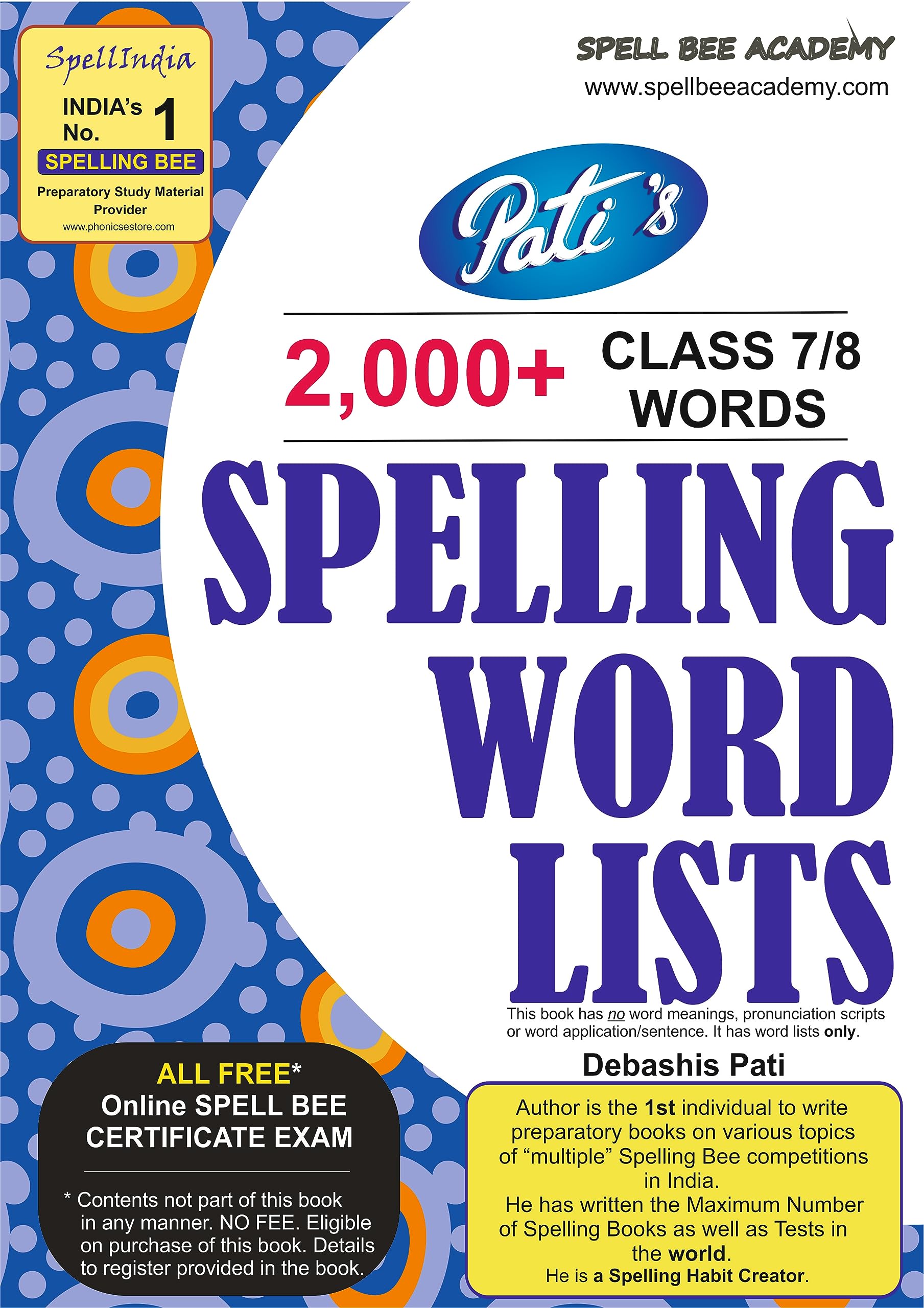 SPELLer BEE : Spelling WORD LISTS Book with 2000+ Words for CLASS 6 ...
