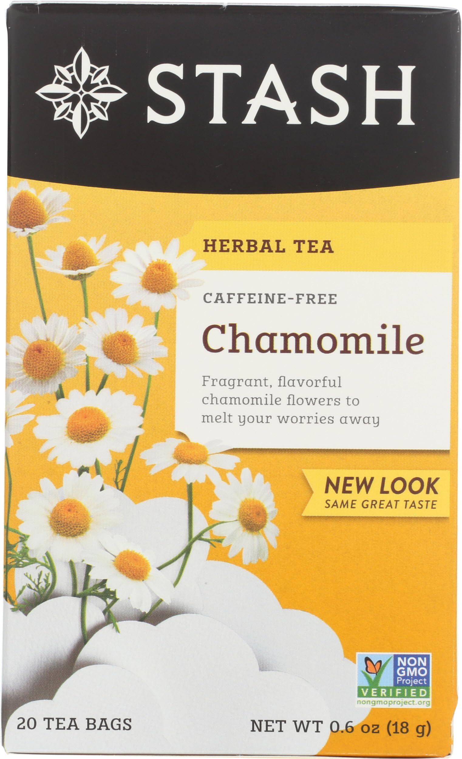 Stash Tea, Premium, Herbal Tea, Chamomile, Caffeine Free, 20 Tea Bags ...