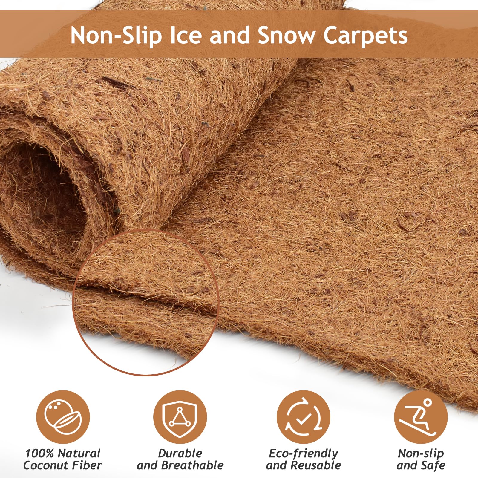Snapklik.com : 4 Pack No Slip Ice And Snow Carpet Mats- 16 X 80 Inch ...