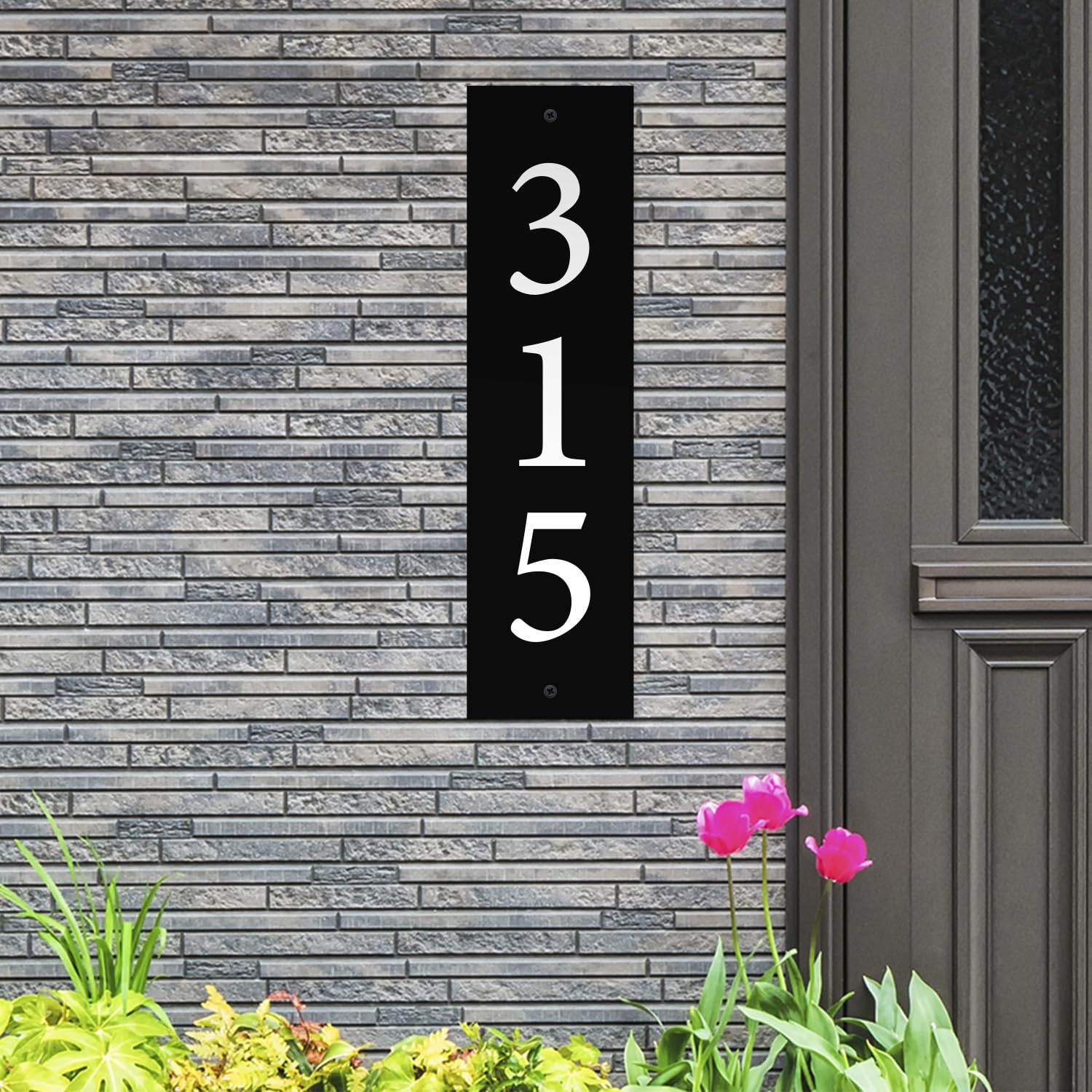 Amazon.com: Sigo Signs, Custom Address Number Sign, Personalized Modern ...