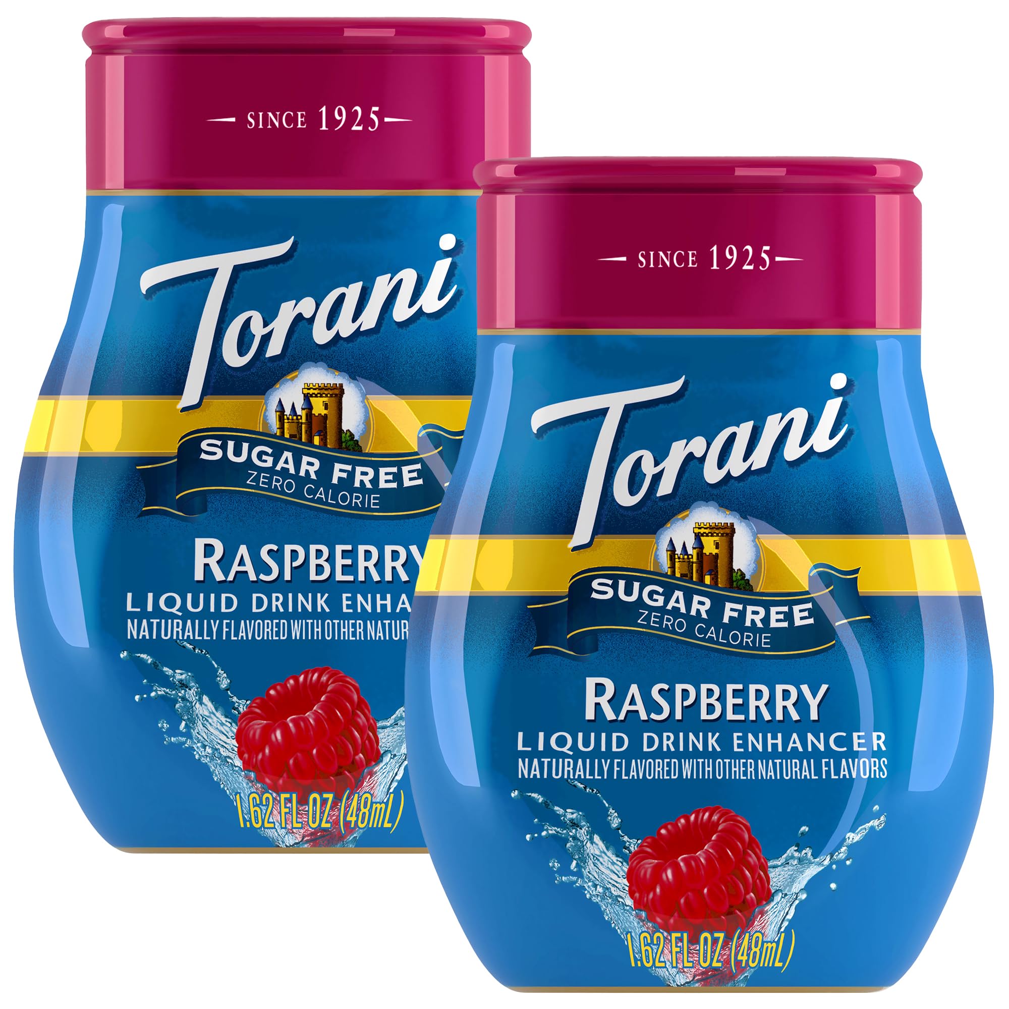 Amazon.com : Torani Sugar Free Raspberry Liquid Drink Enhancer, Water ...