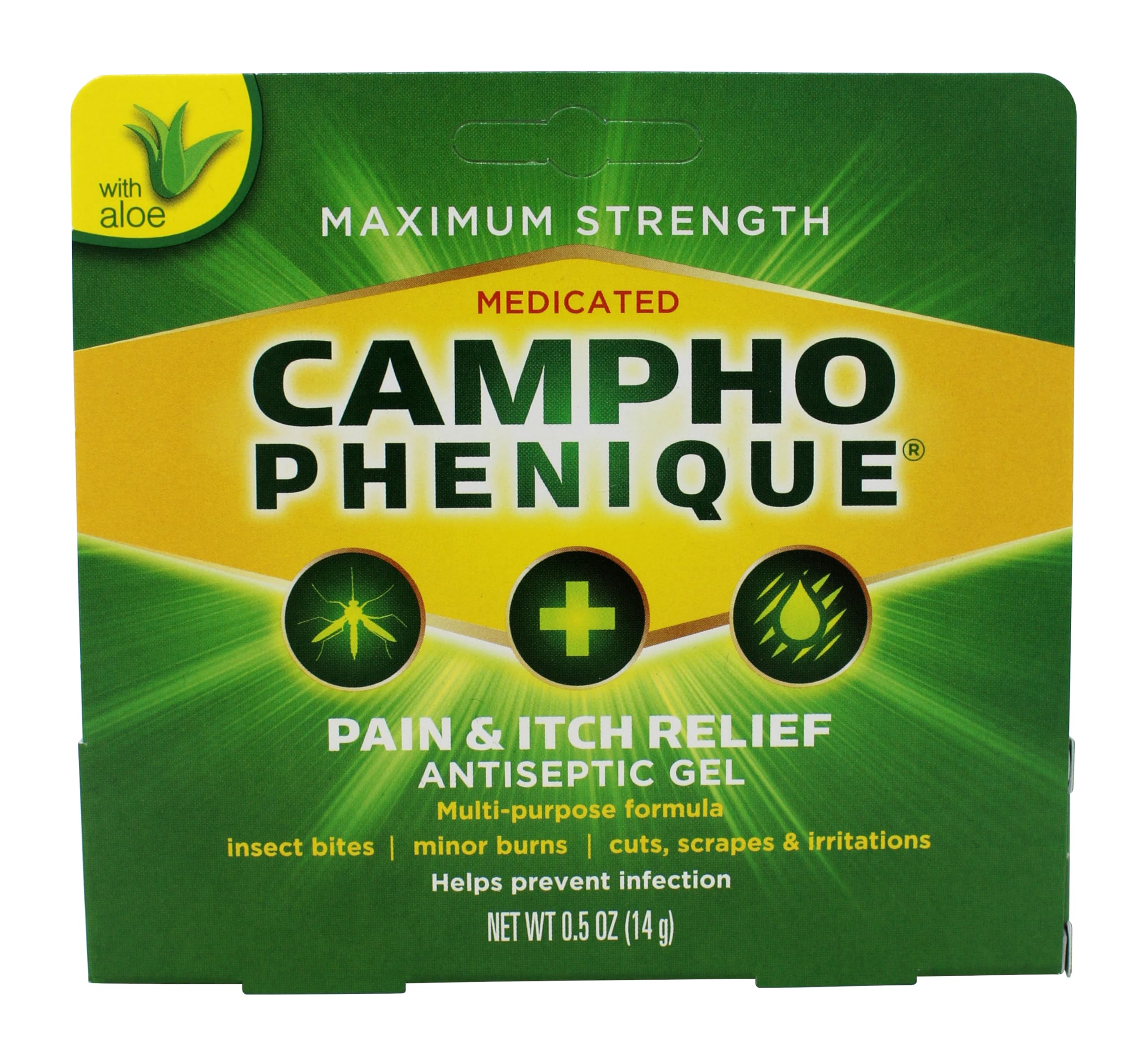 Amazon.com: Campho-Phenique Gel, 0.5 oz (Pack of 2) : Health & Household