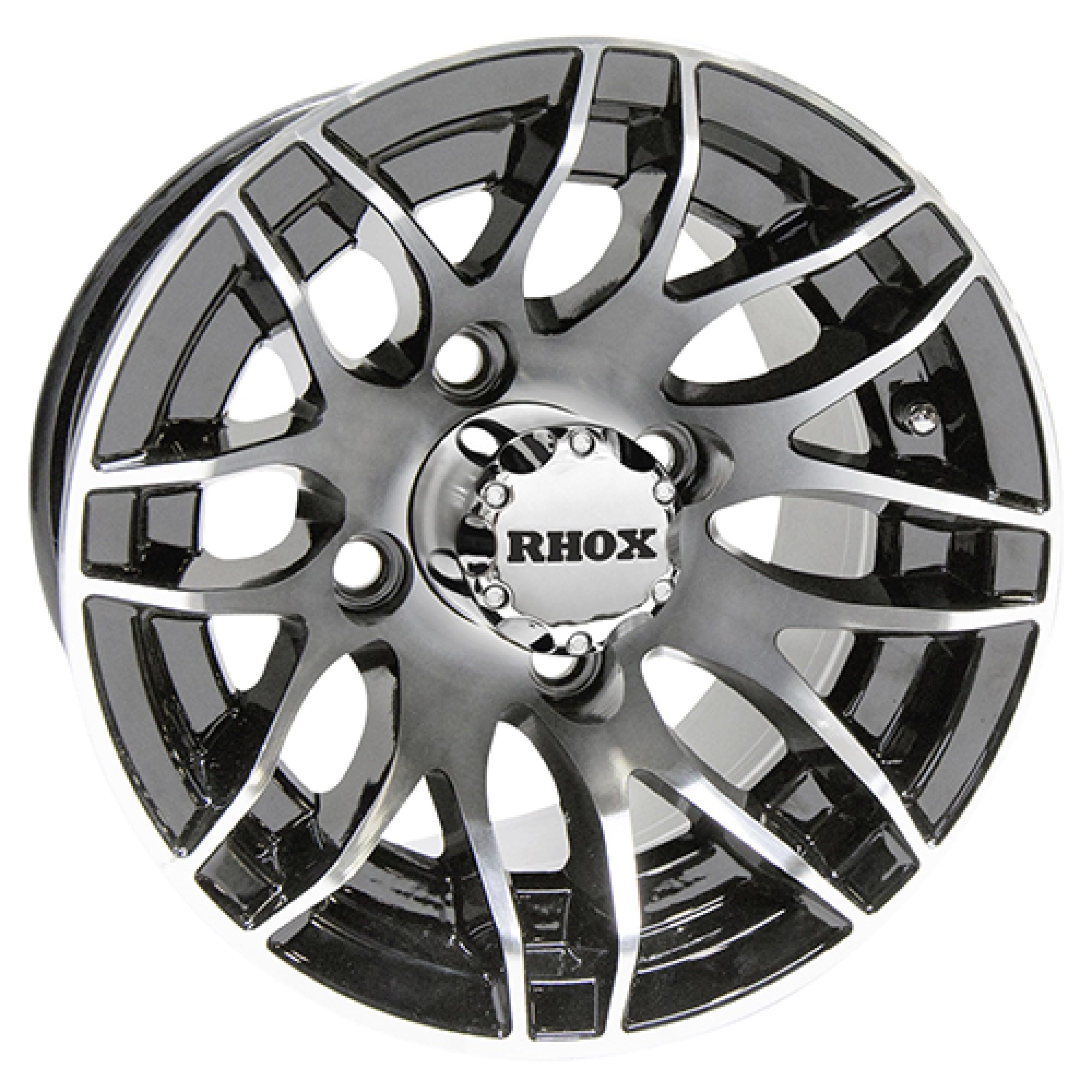 Amazon.com: Red Hawk TIR-RX175 Wheel Machined Black, 10x7 ET -25 Golf ...