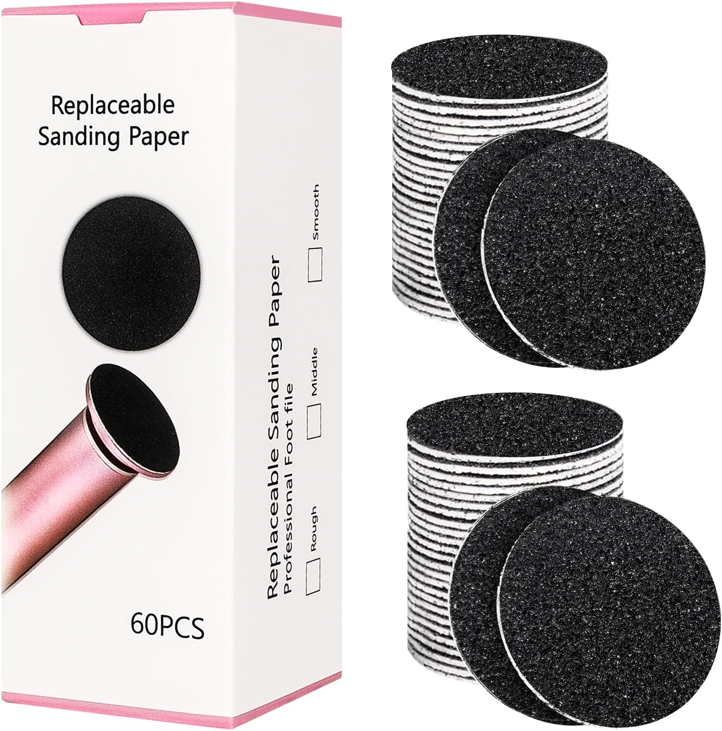 Amazon.com : krofaue Foot File Replacement Pads : Beauty & Personal Care